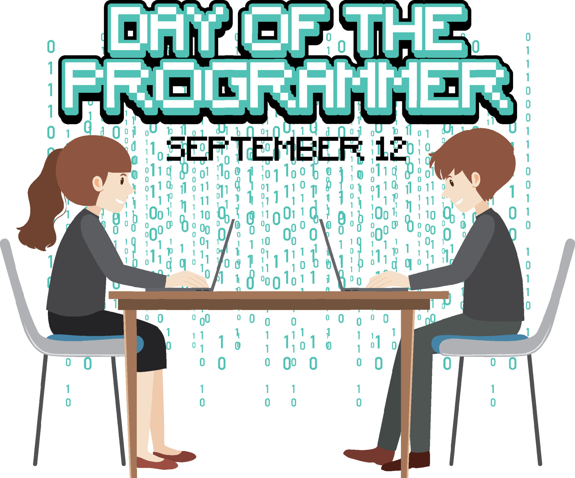 The Day of the Programmer Poster 10420000 Vector Art at Vecteezy