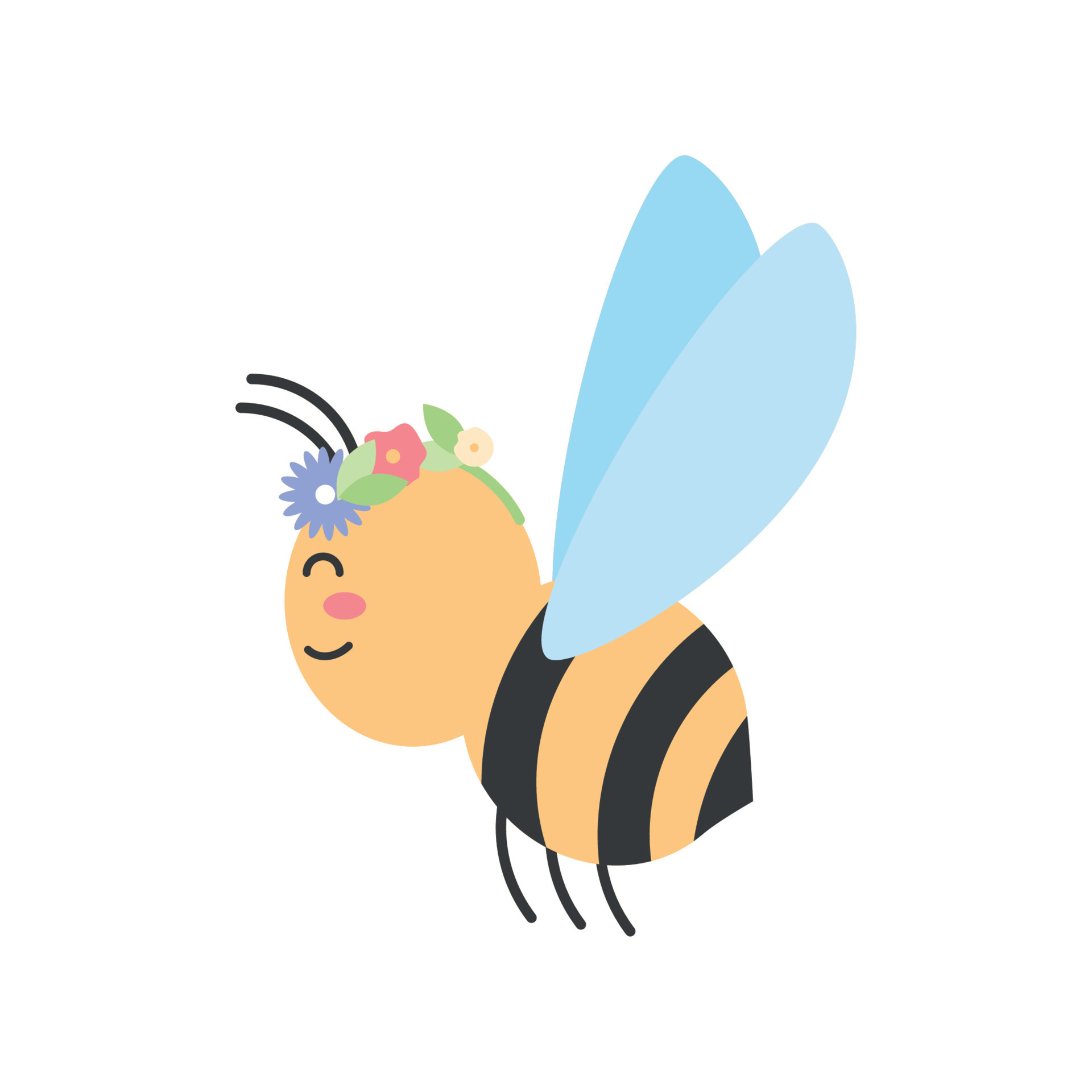 bee spring animal 10421211 Vector Art at Vecteezy