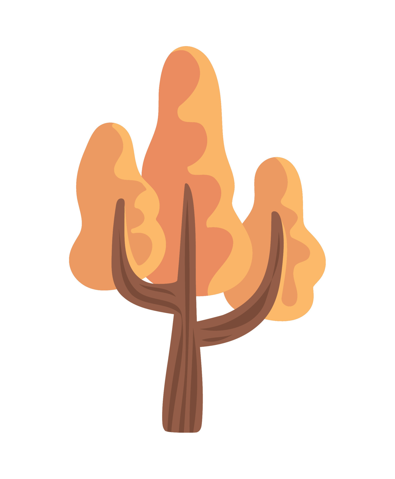tree icon flat 10421376 Vector Art at Vecteezy
