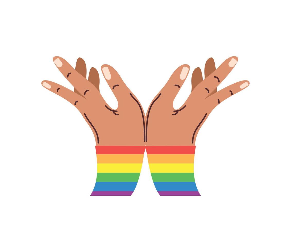 pride lgbtq hands 10421844 Vector Art at Vecteezy