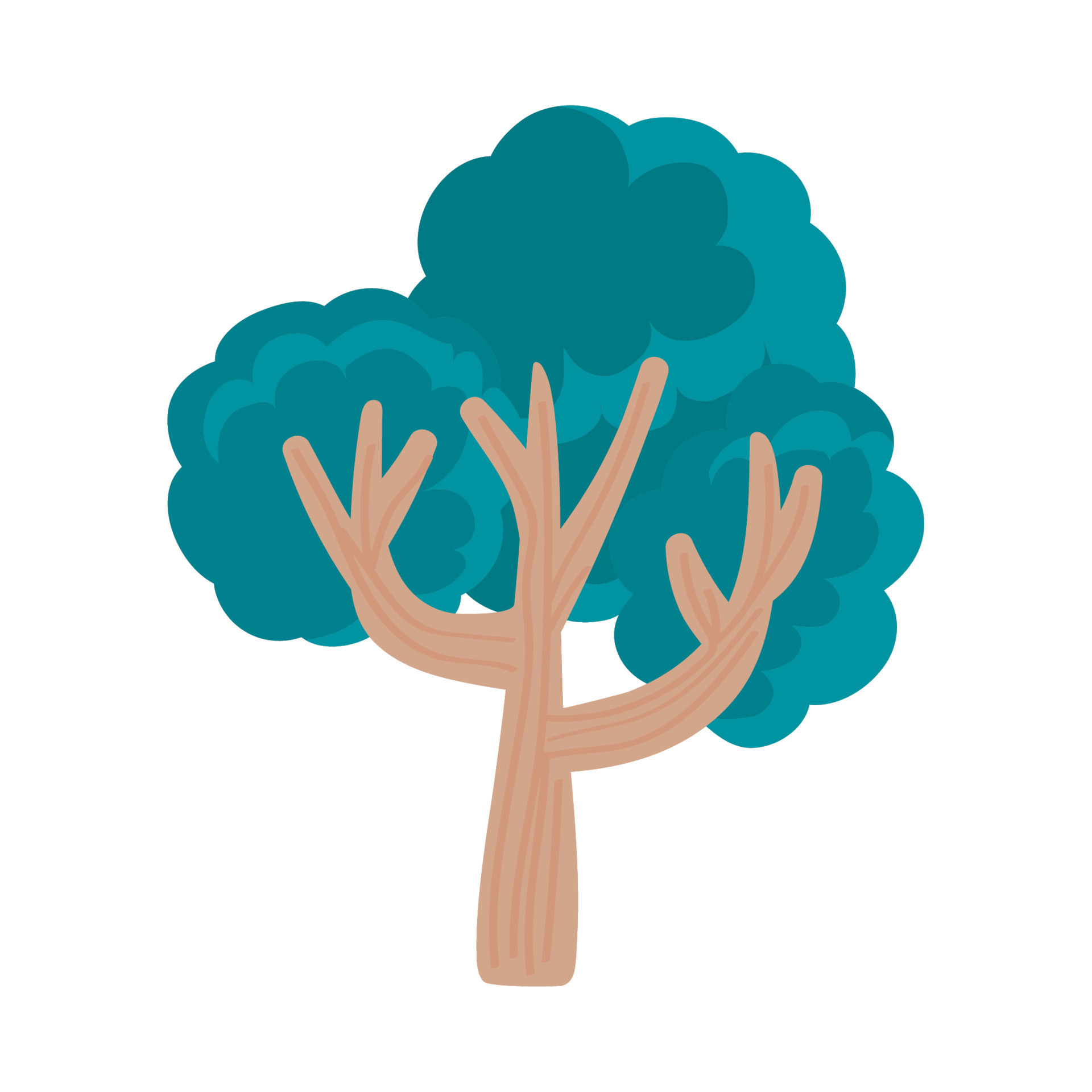 tree icon vector 10423621 Vector Art at Vecteezy