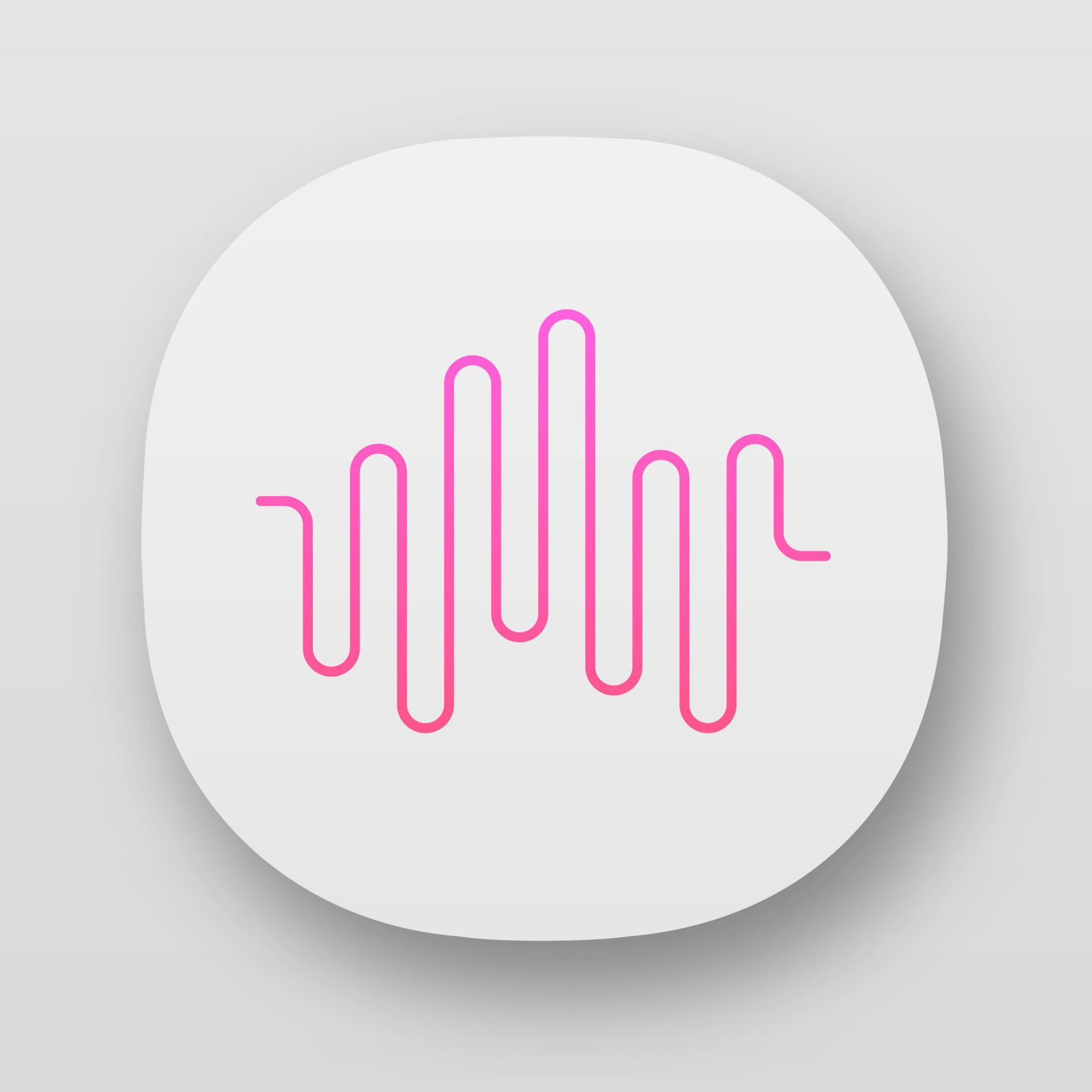 Music Rhythm Wave App Icon Uiux User Interface Disco Party Dj Soundtrack Play Sound Wave