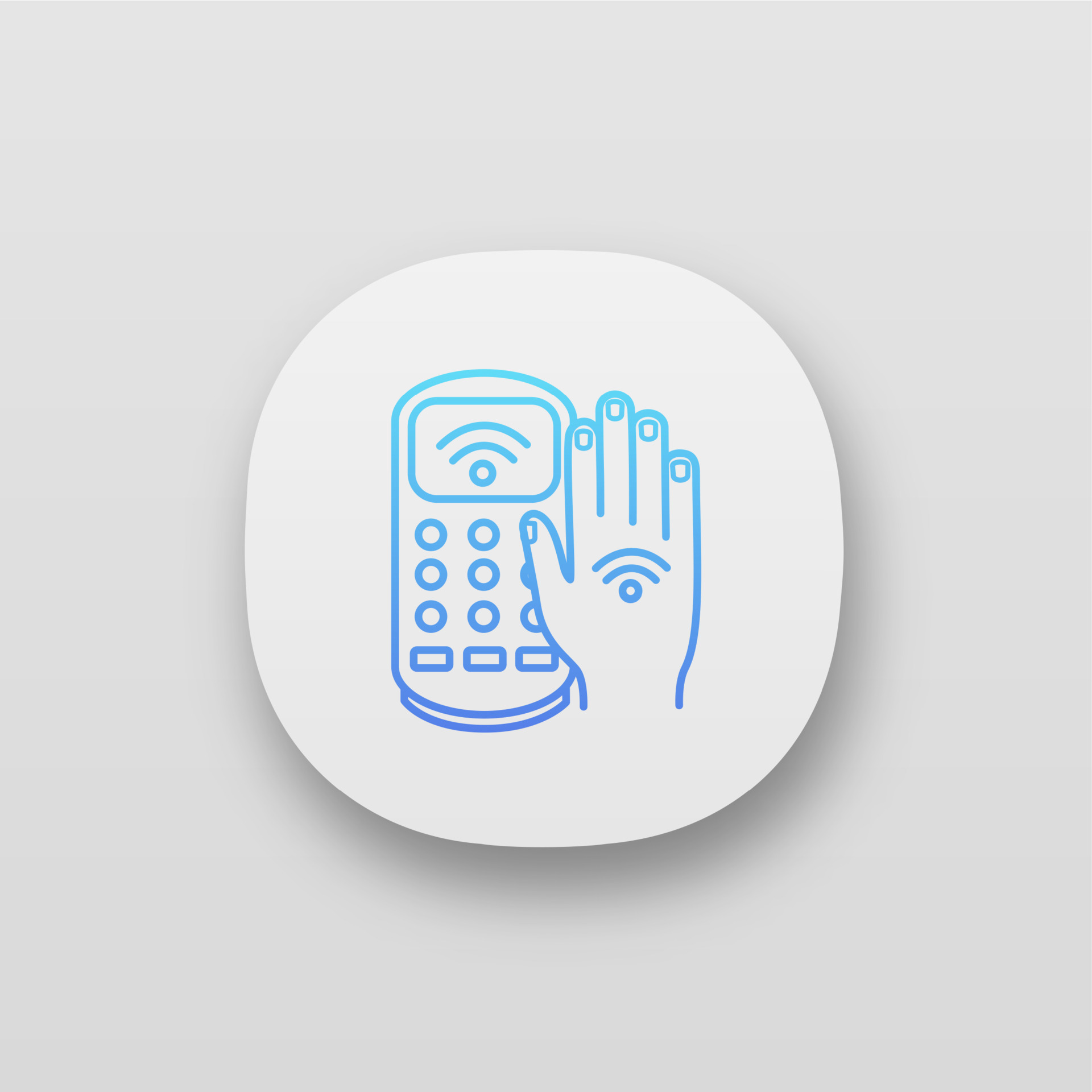 Nfc Payment Terminal App Icon Payment With Nfc Sticker Pos Terminal