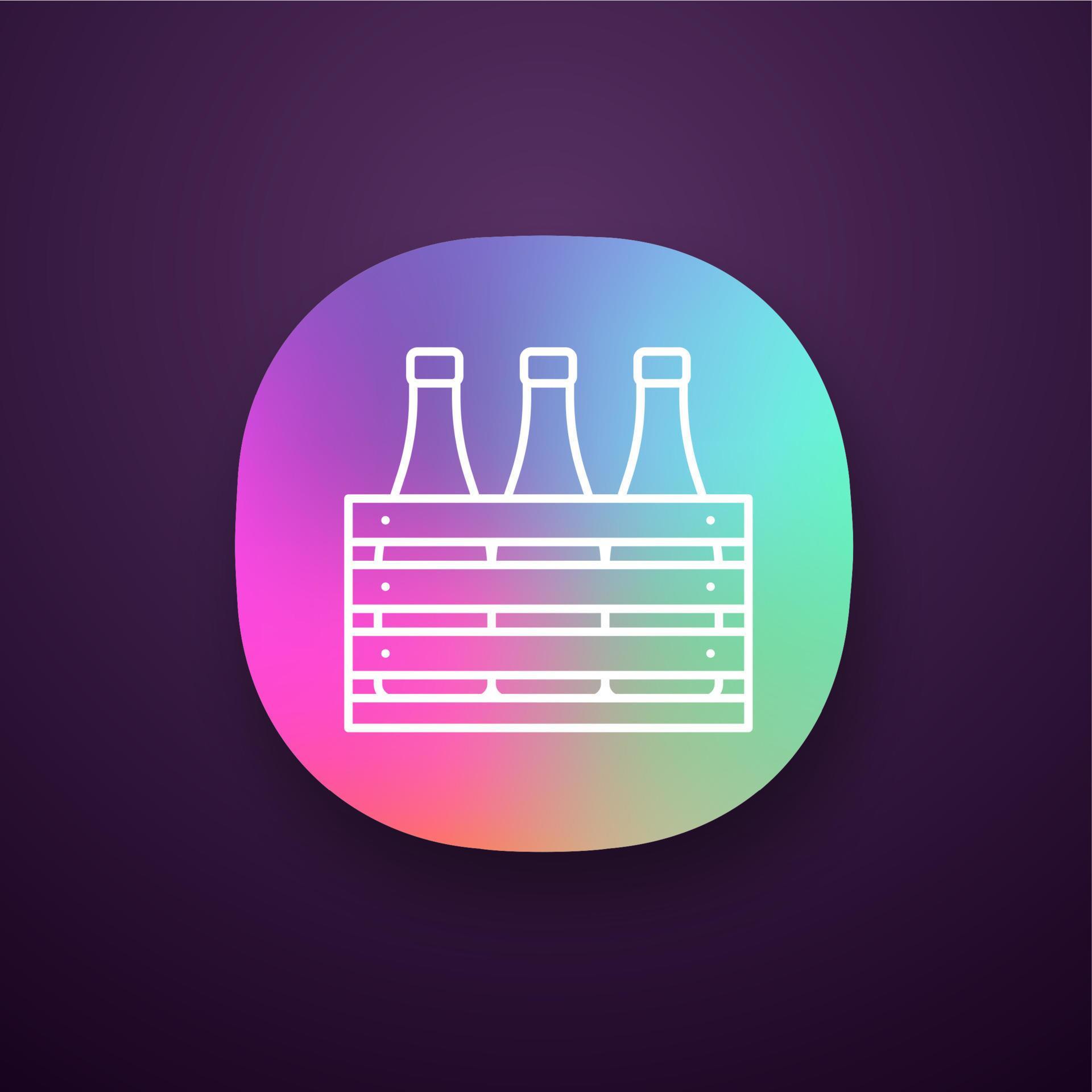 Beer Case App Icon Uiux User Interface Wine Or Champagne Bottles In