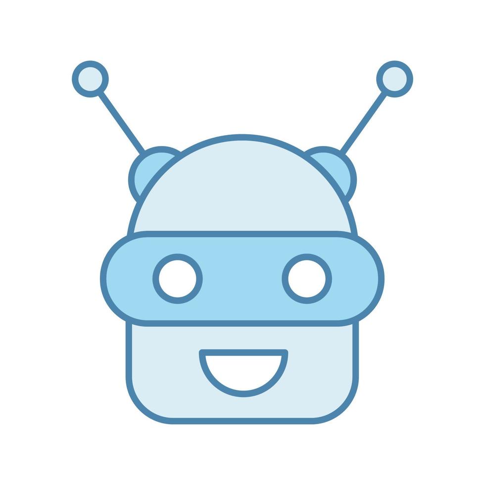 Chatbot color icon. Talkbot. Modern robot. Android laughing chat bot ... Chatbot color icon. Talkbot. Modern robot. Android laughing chat bot ...
