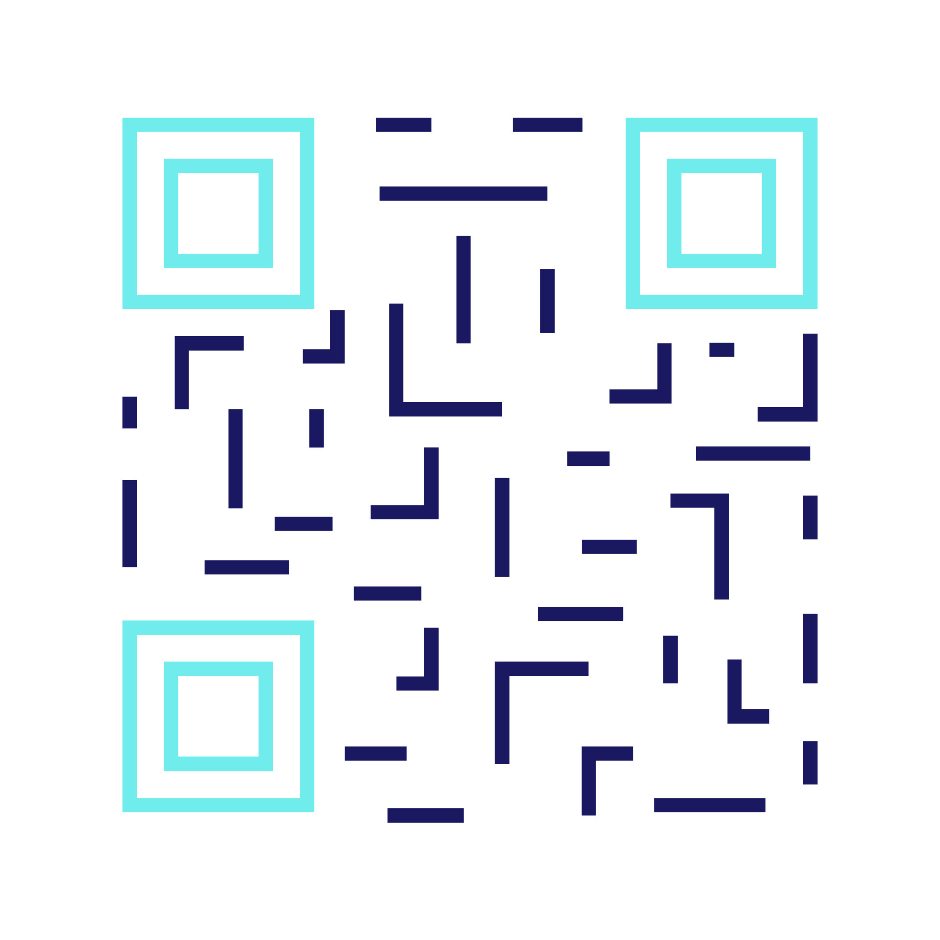 QR code color icon. Matrix barcode identification. 2D data code. Two-dimensional barcode ...