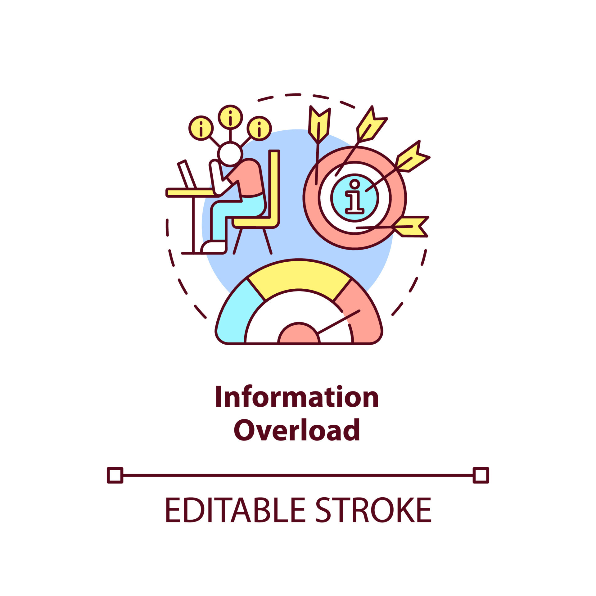 Information Overload Concept Icon Information Industry Complication