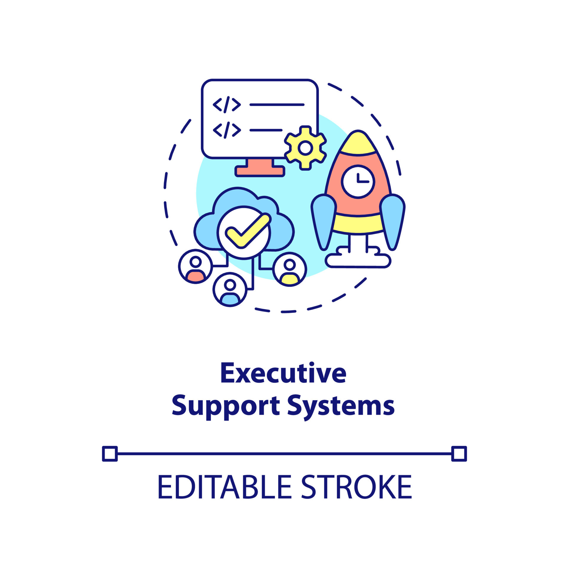 Executive Support Systems Concept Icon Common Type Of Information