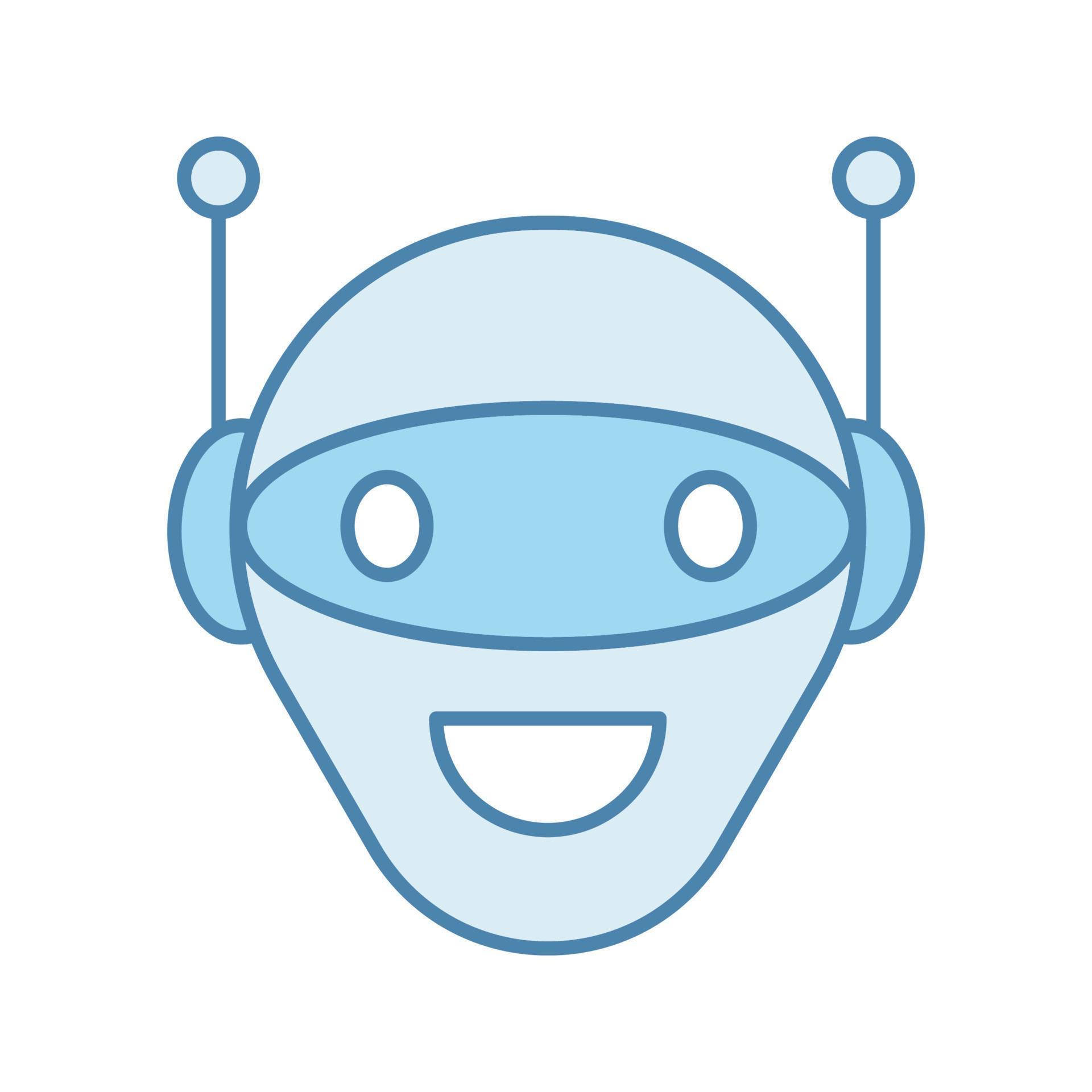 Chatbot color icon. Talkbot. Modern robot. Android laughing chat bot ... Chatbot color icon. Talkbot. Modern robot. Android laughing chat bot ...