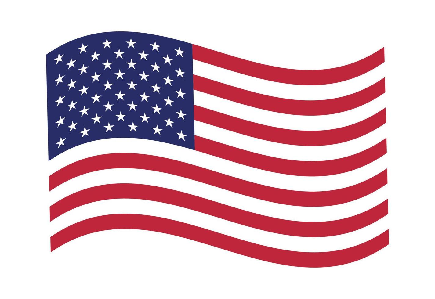 usa flag waving 10436127 Vector Art at Vecteezy