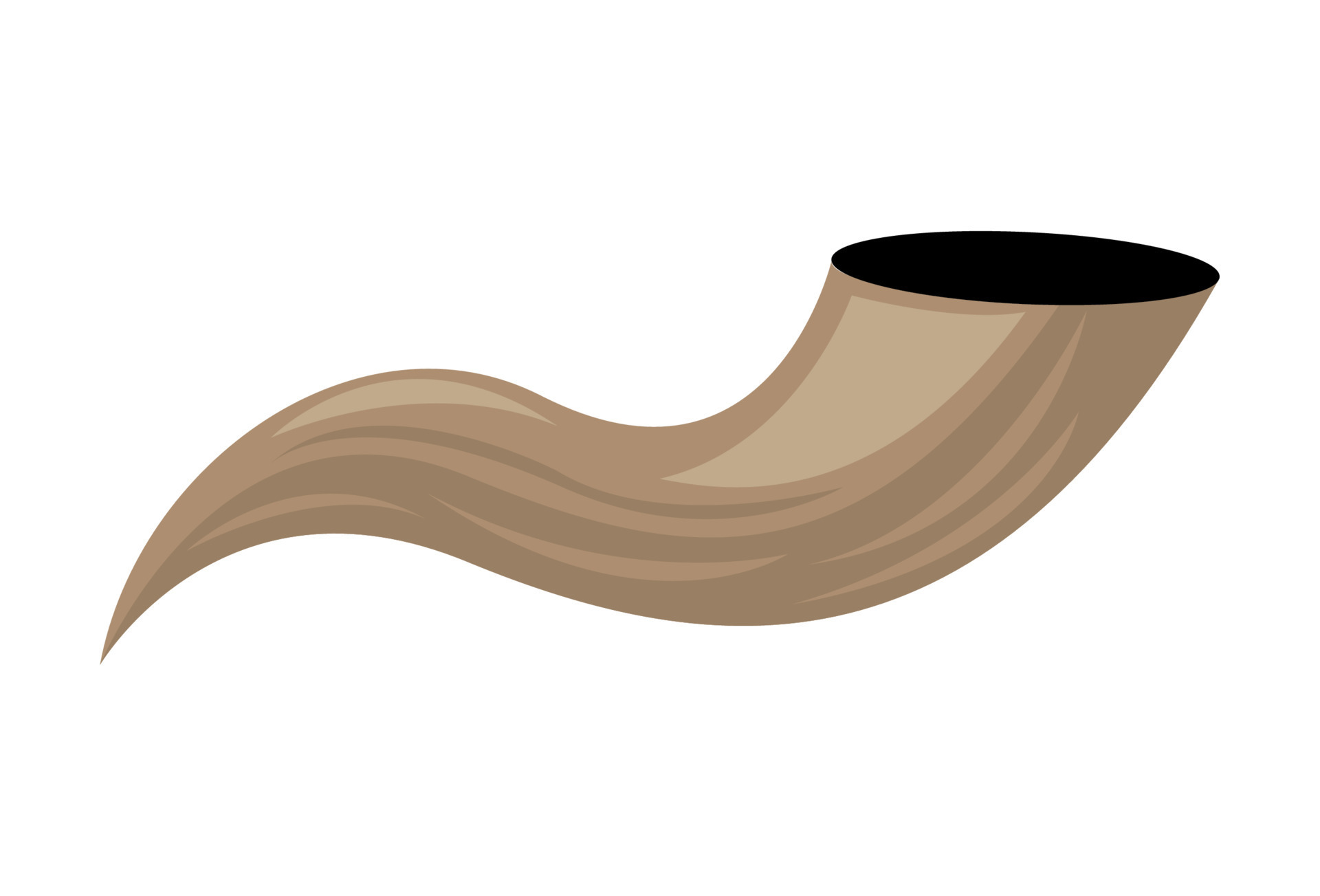 jewish wooden horn 10436179 Vector Art at Vecteezy