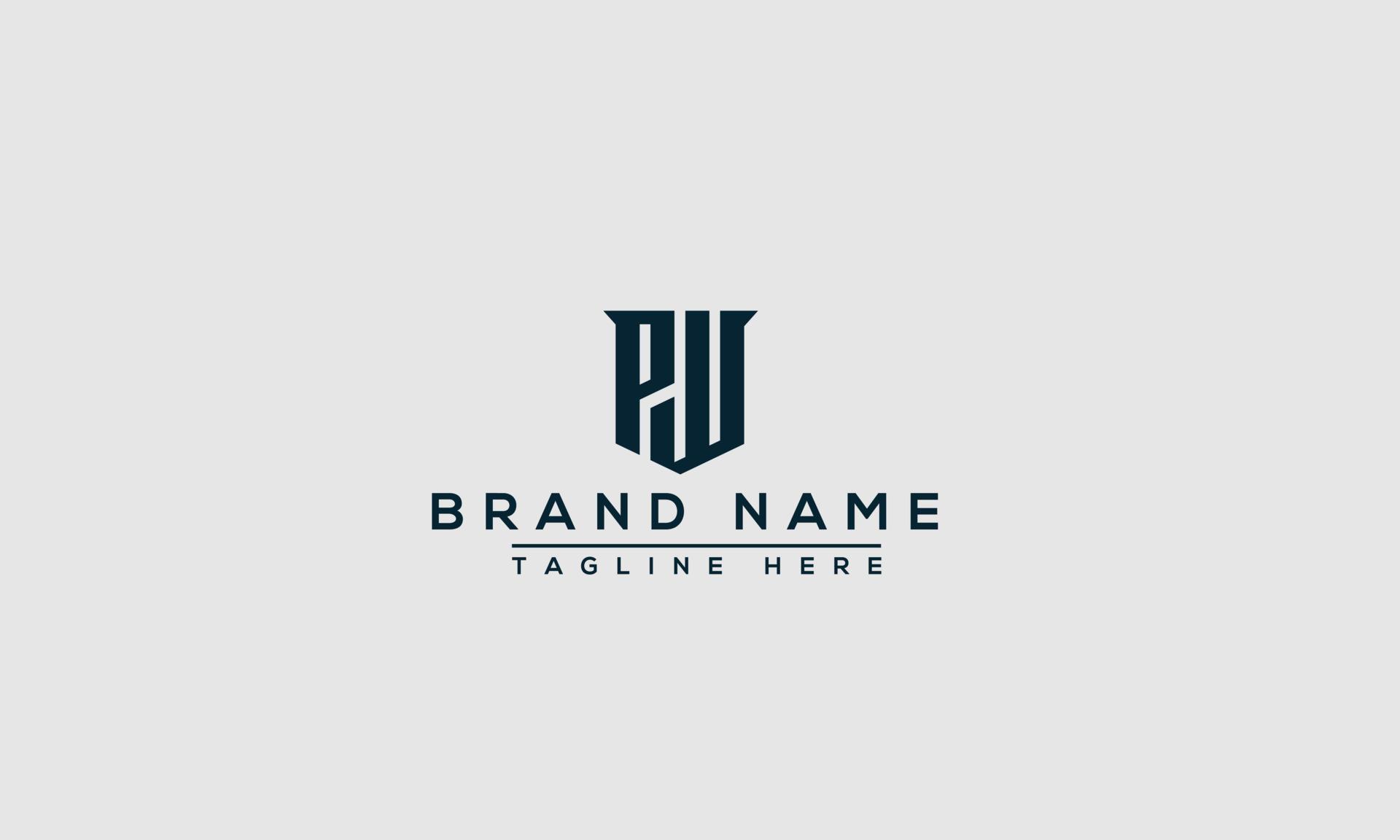 Pw Logo Design Template Vector Graphic Branding Element 10445591 Vector Art At Vecteezy
