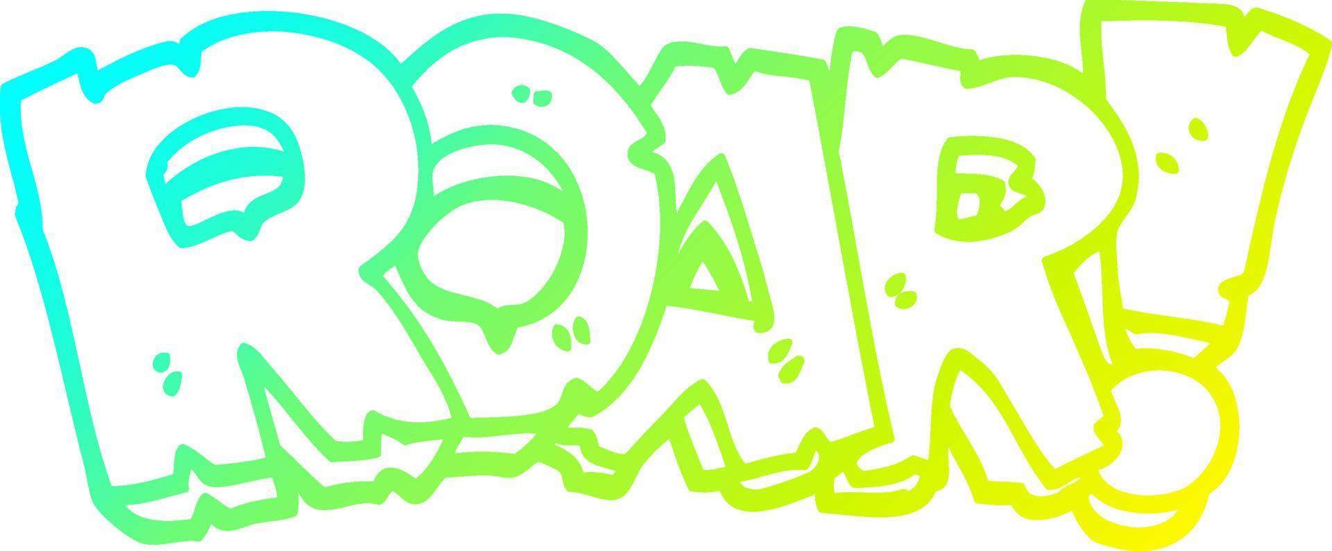 cold gradient line drawing cartoon roar text 10446096 Vector Art at ... cold gradient line drawing cartoon roar text 10446096 Vector Art at ...