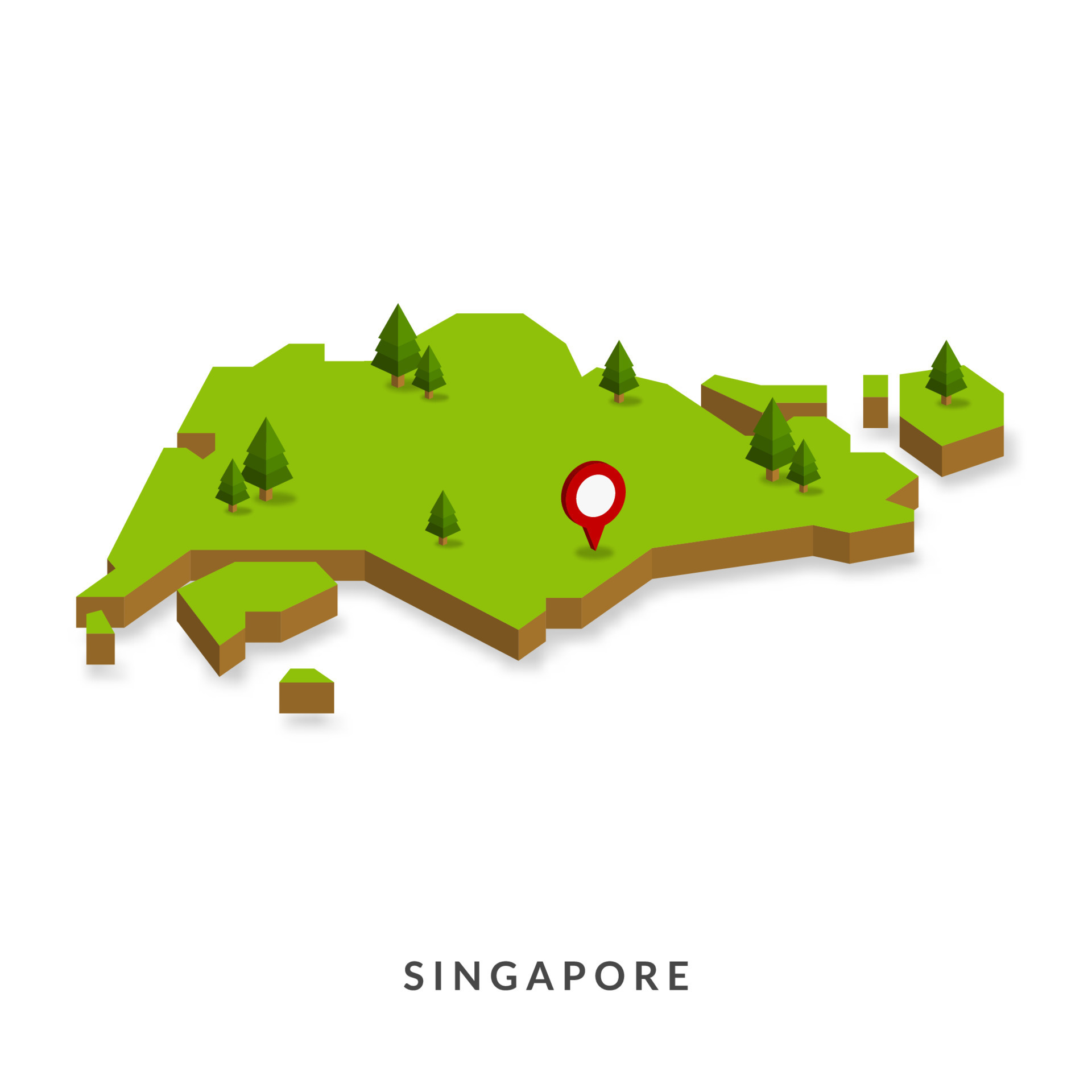 Isometric Map of Singapore. Simple 3D Map. Vector Illustration - EPS 10 ... Isometric Map of Singapore. Simple 3D Map. Vector Illustration - EPS 10 ...