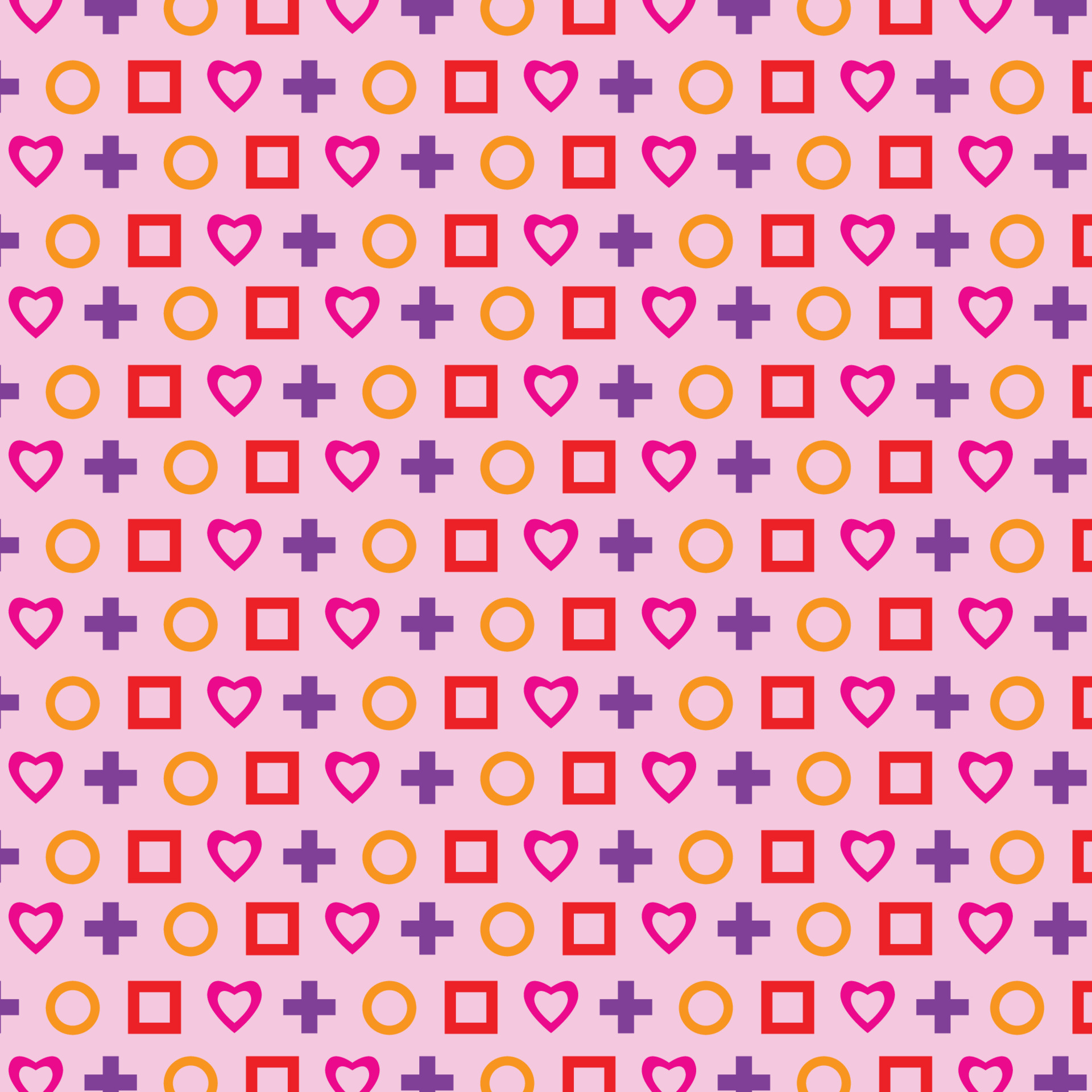 Shapes in pattern premium vector illustration 10452110 Vector Art at ...