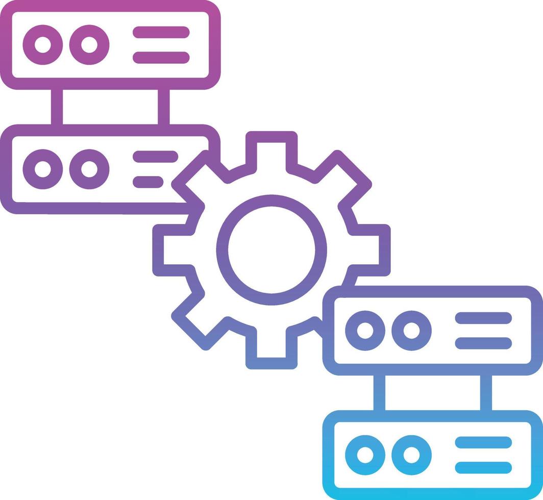 Database Line Gradient Icon 10455505 Vector Art at Vecteezy