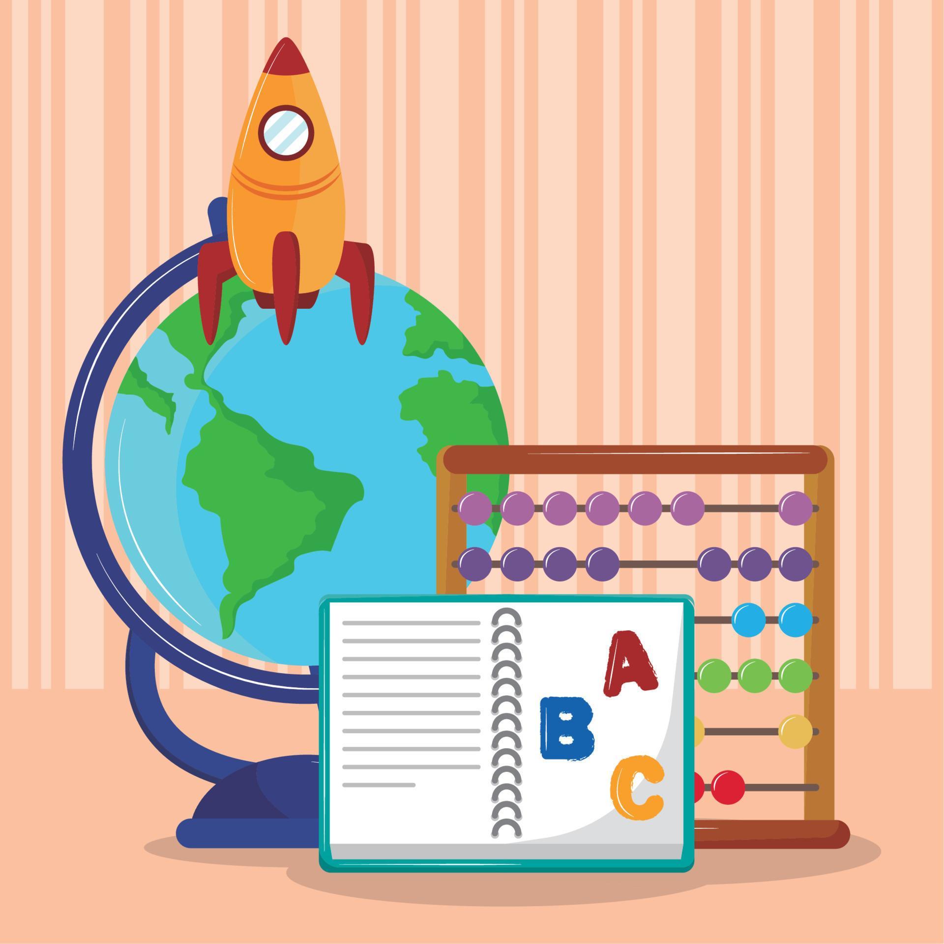 kindergarten learn objects 10458393 Vector Art at Vecteezy