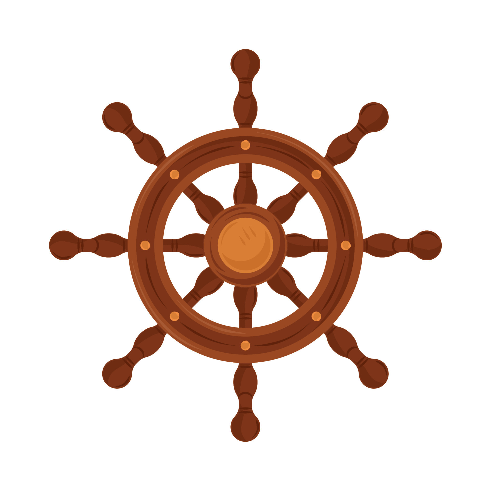 wooden steering wheel 10458630 Vector Art at Vecteezy