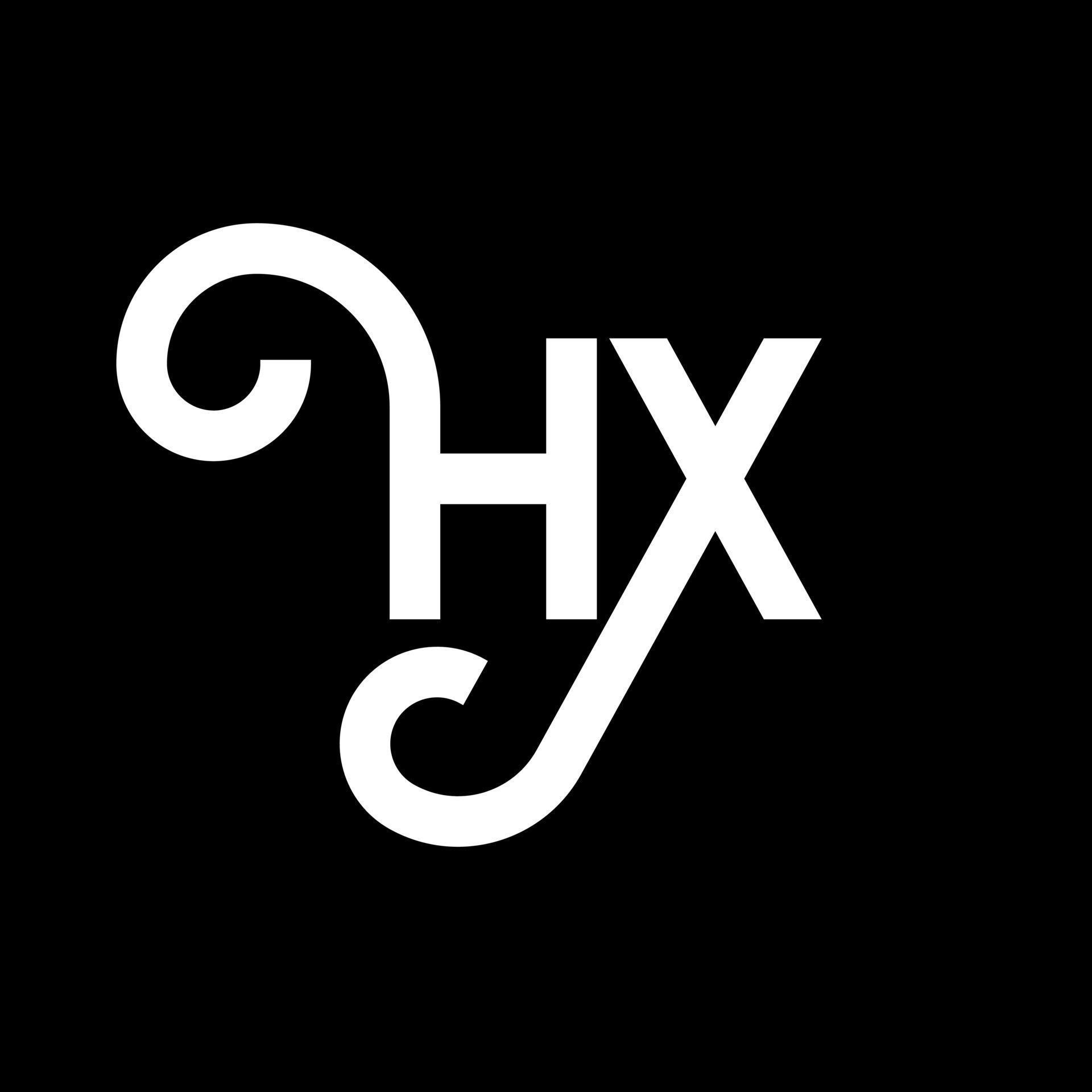 diseño de logotipo de letra hq sobre fondo negro. concepto de logotipo de letra de iniciales ...