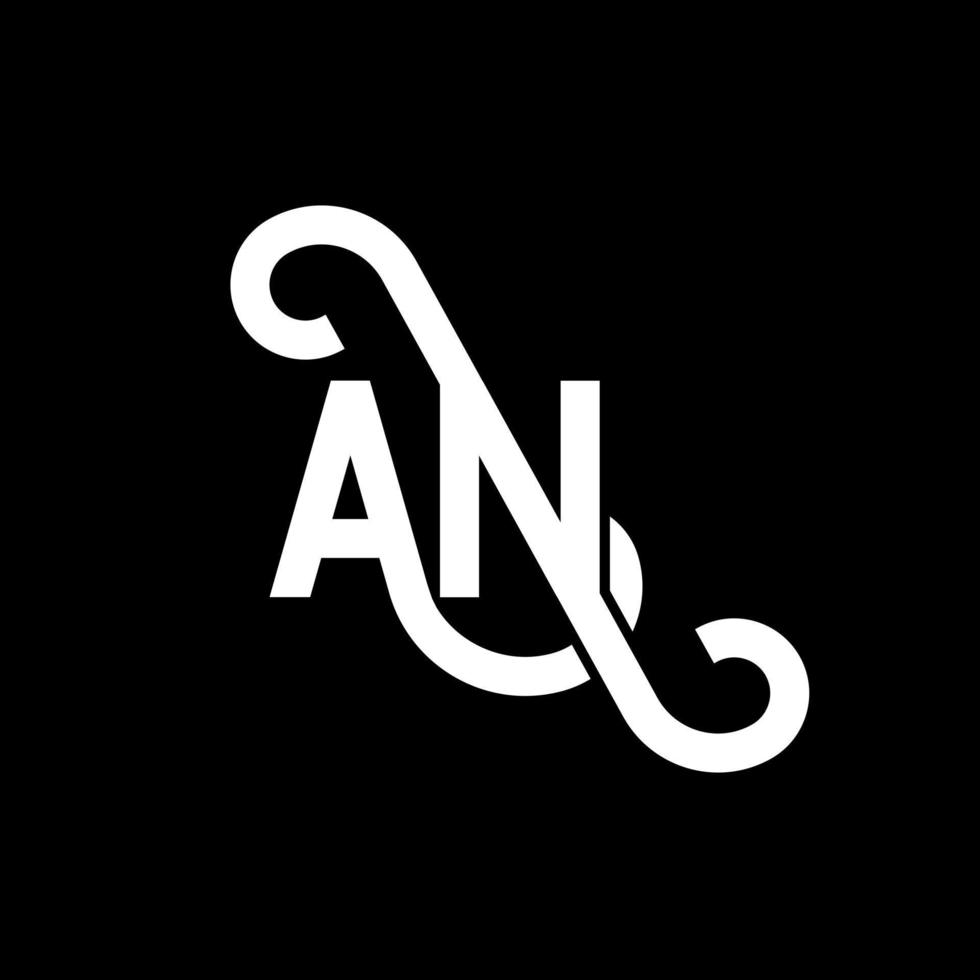 un diseño de logotipo de letra sobre fondo negro. un concepto de ... un diseño de logotipo de letra sobre fondo negro. un concepto de ...