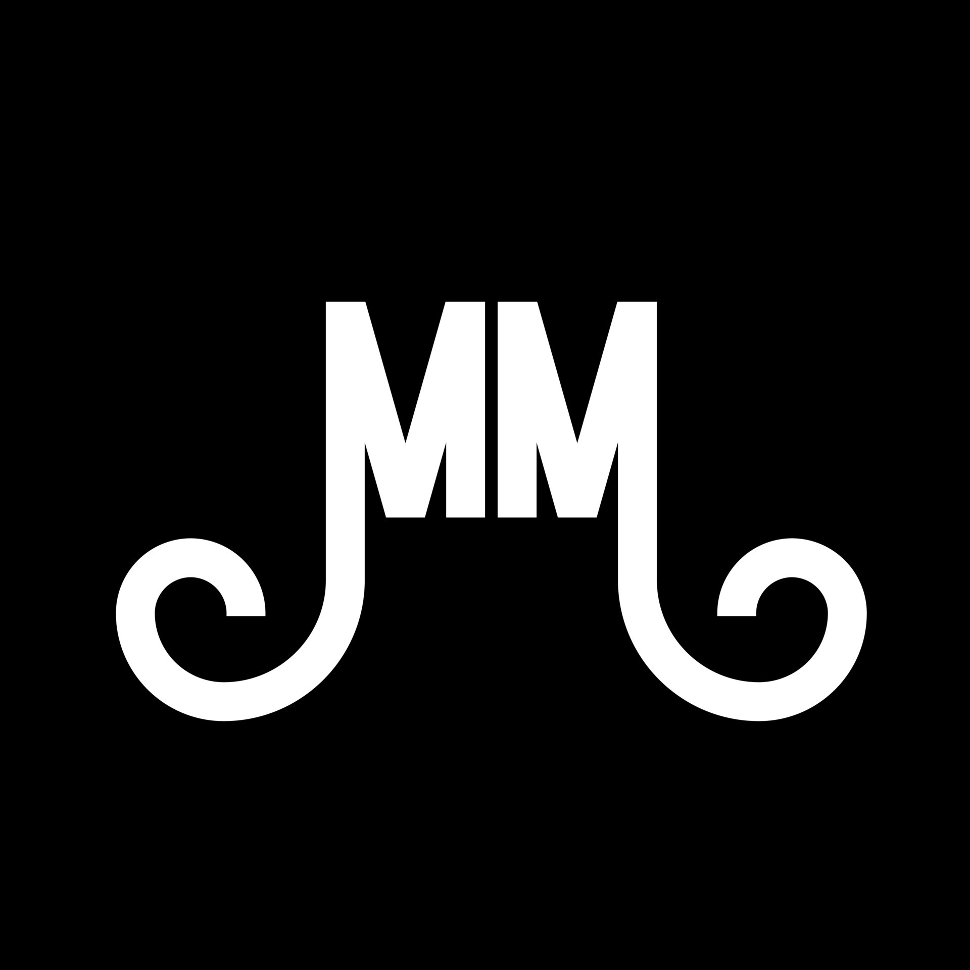 MM Letter Logo Design. Initial letters MM logo icon. Abstract letter MM minimal logo design ...