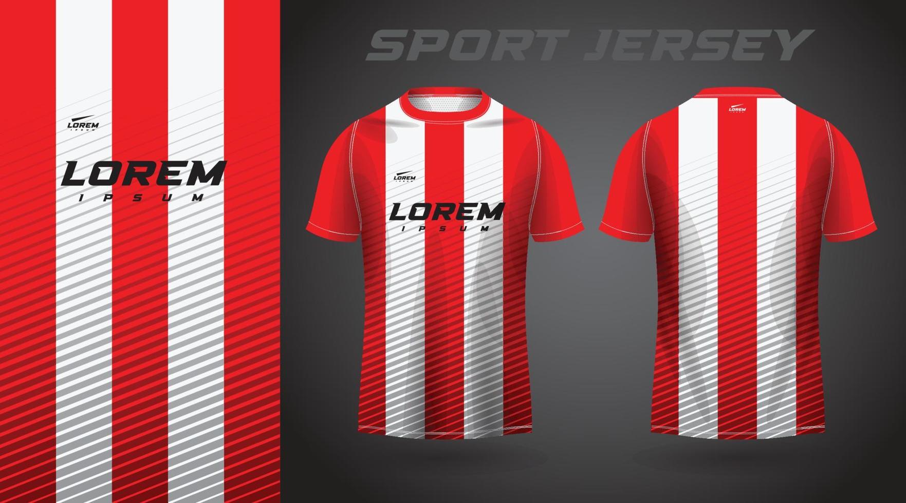Red White T Shirt Sport Jersey Design 10471321 Vector Art At Vecteezy