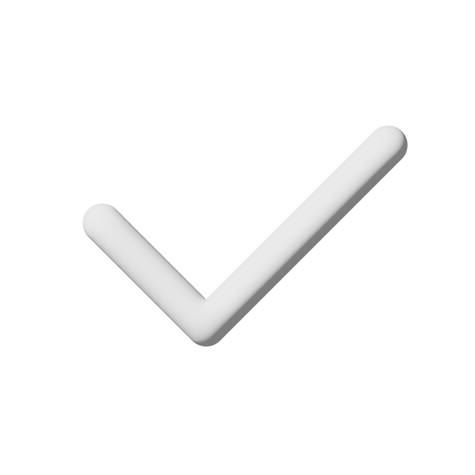 Check icon 3d isolated on white background Paper art style 10473450 Stock Photo at Vecteezy