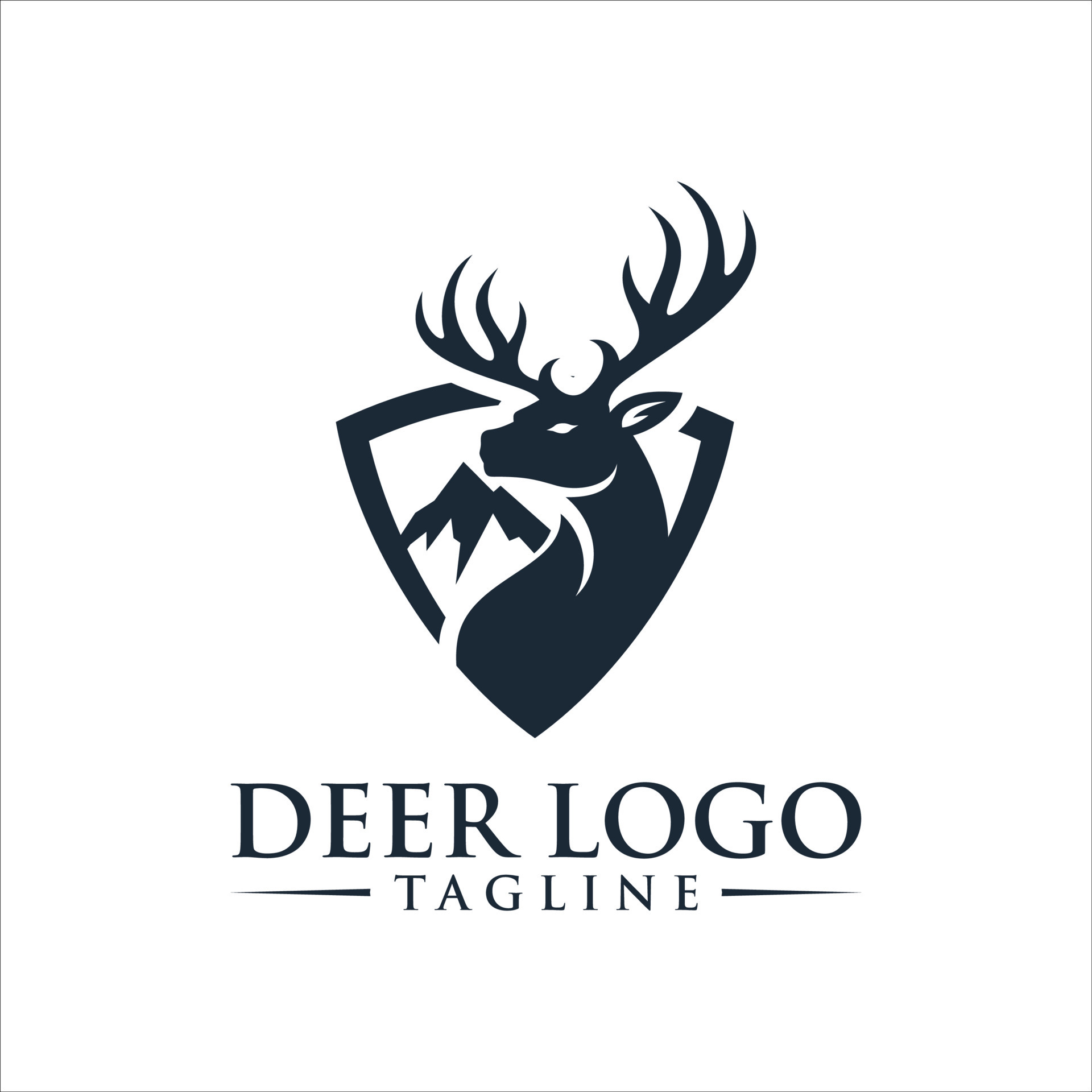 deer head silhouette deer logo deer vector illustration template 10482791 Vector Art at Vecteezy