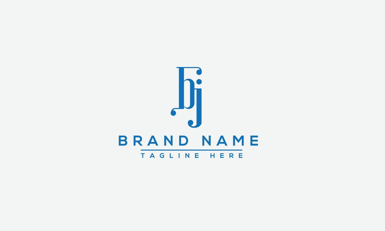 BJ Logo Design Template Vector Graphic Branding Element. 10485856 Vector Art at Vecteezy