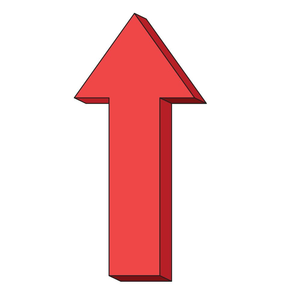 single red arrow up vector design 10486198 Vector Art at Vecteezy single red arrow up vector design 10486198 Vector Art at Vecteezy