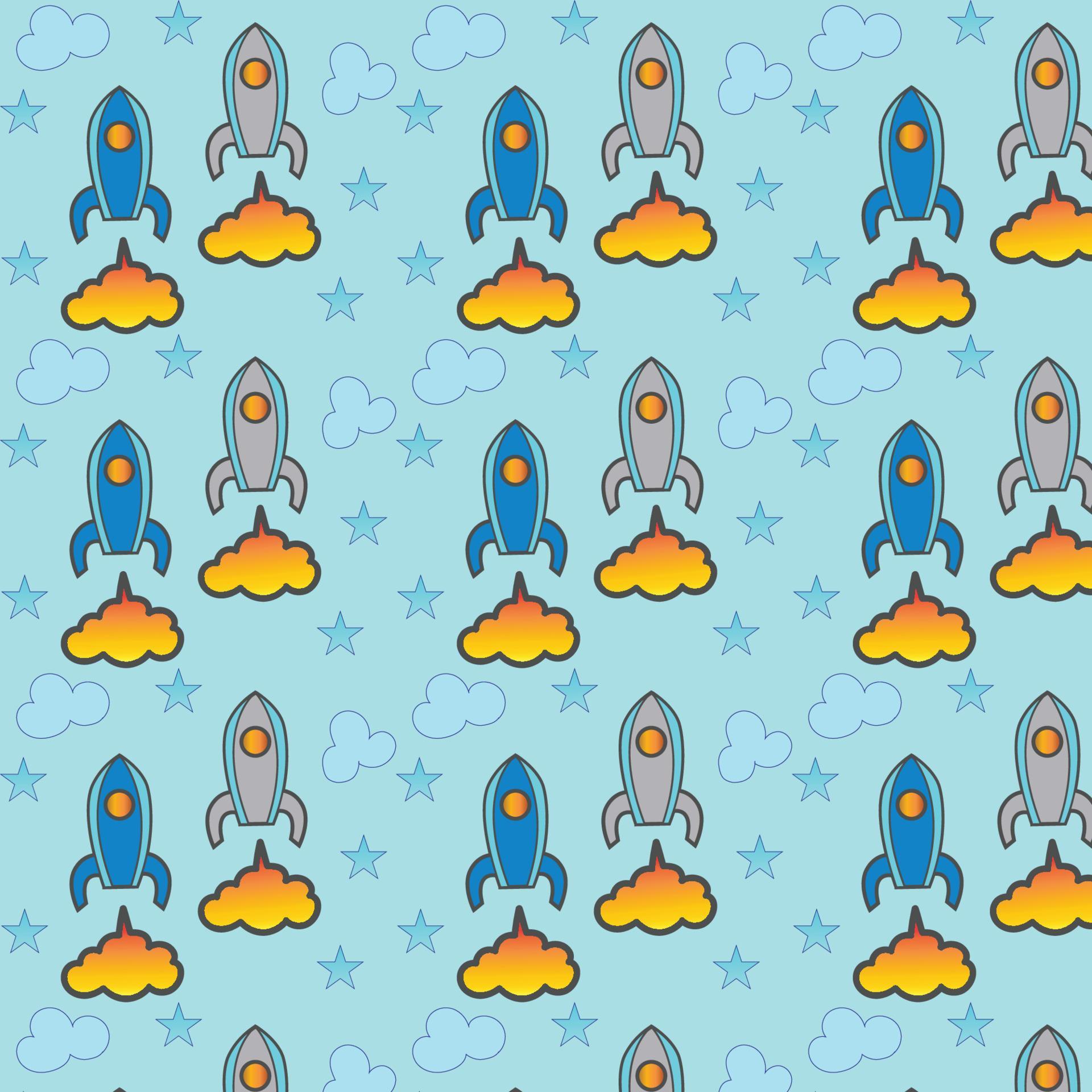 rocket pattern background 10486375 Vector Art at Vecteezy