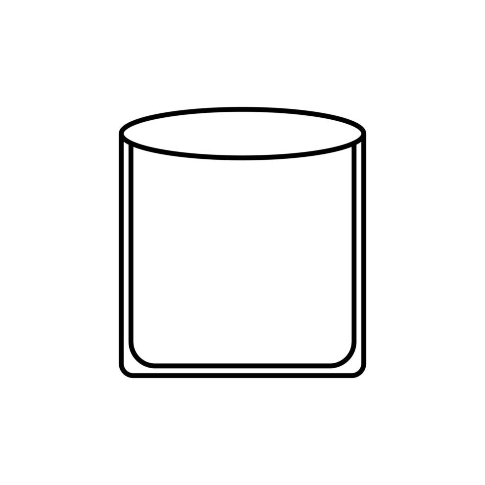 Rock Glass Icon Simple Line Silhouette And Clean Style Suitable For Symbol Sign Icon Or