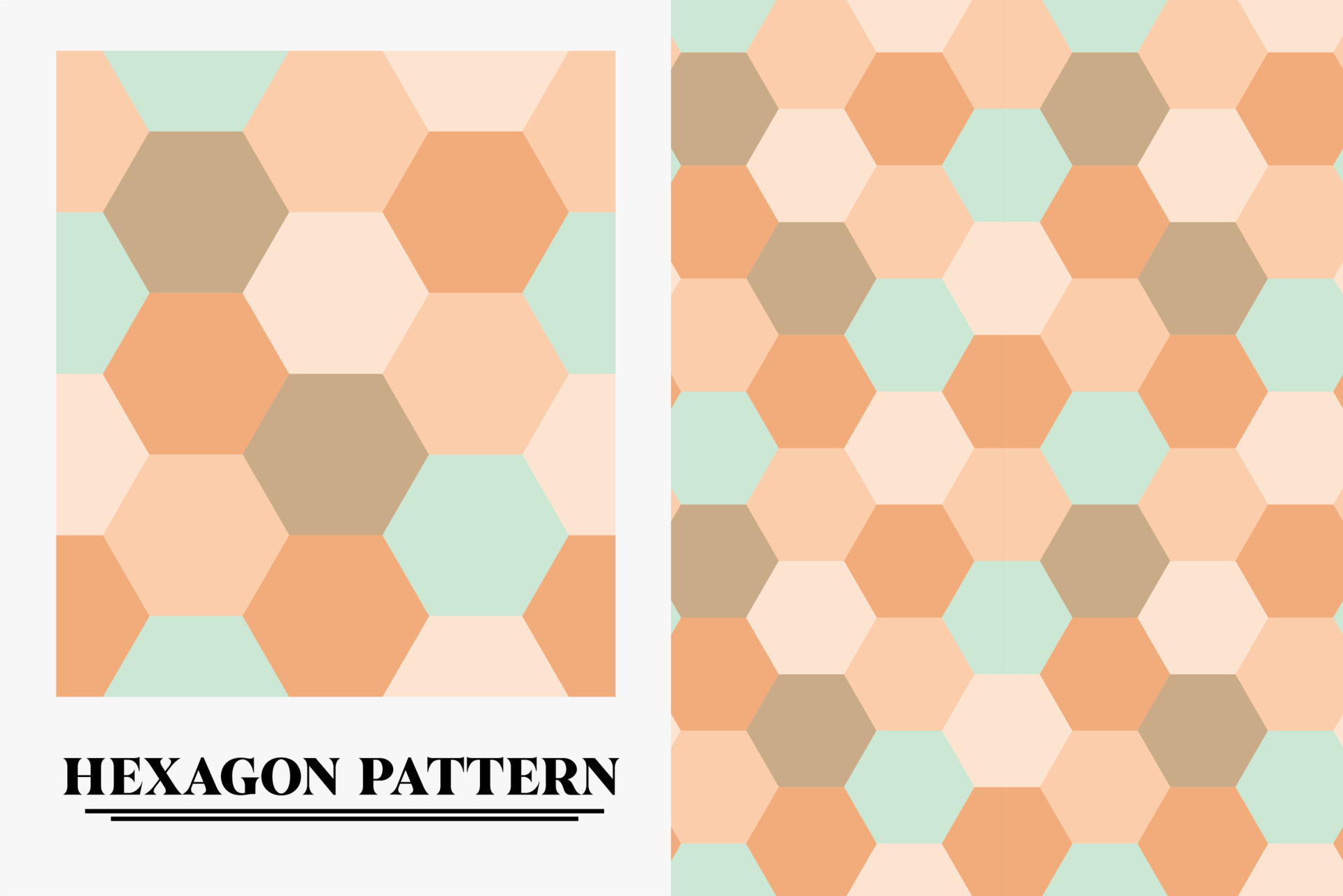 Vector of Hexagon Pattern. seamles pattern with hexagons. hexagon Free ...