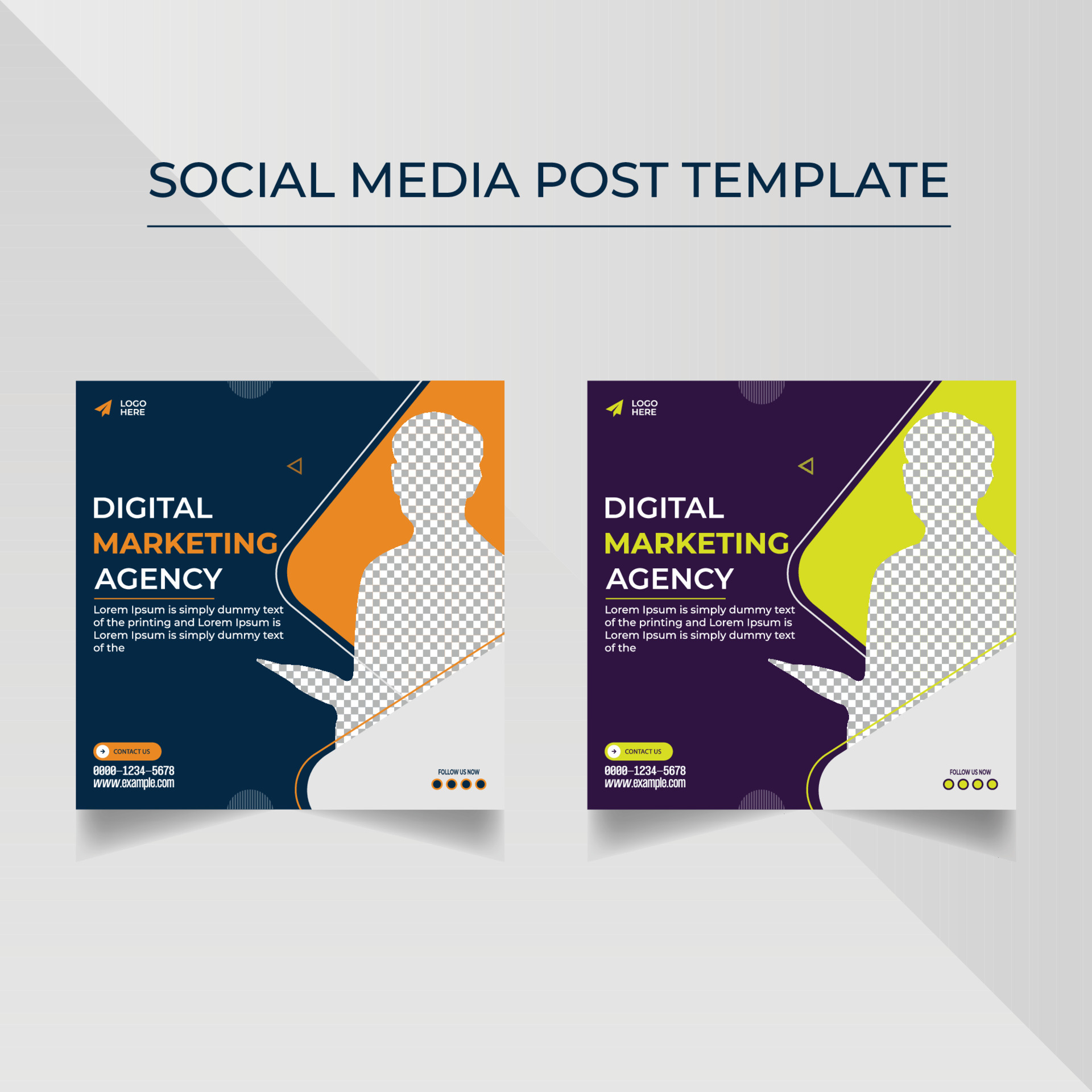 Digital marketing agency social media post template 10504275 Vector Art ... Digital marketing agency social media post template 10504275 Vector Art ...