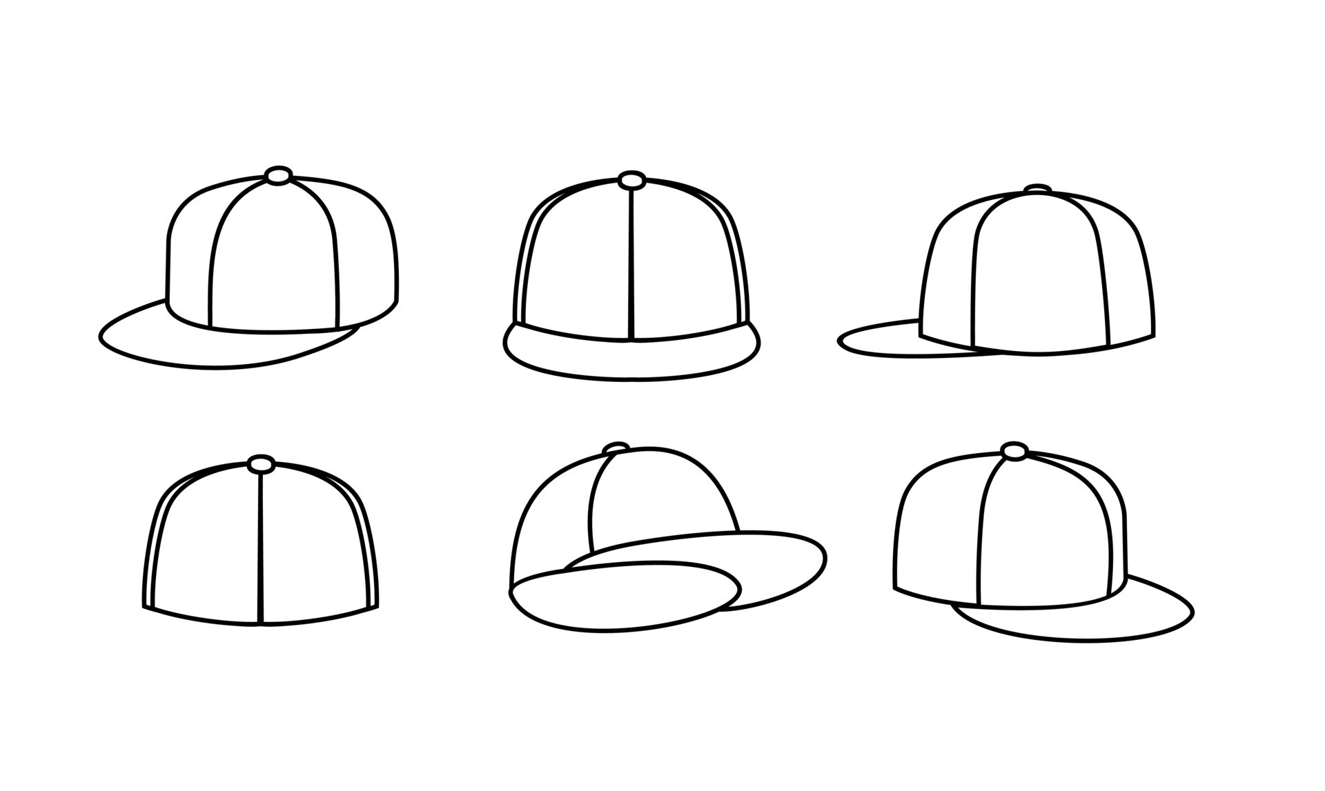 Outline cap vector flat illustration 10505585 Vector Art at Vecteezy