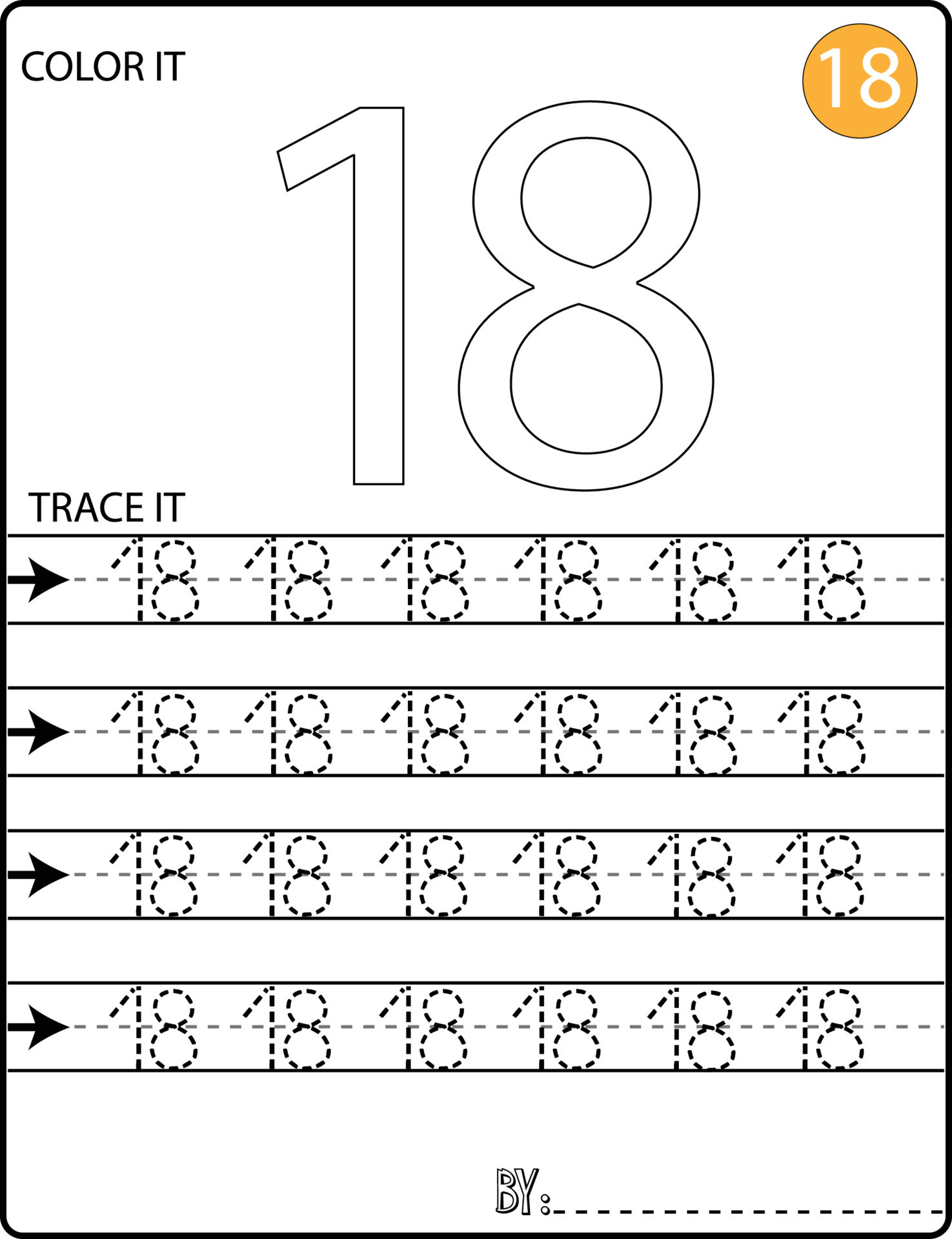 Handwriting Numbers tracing pages for writing numbers Learning numbers ...