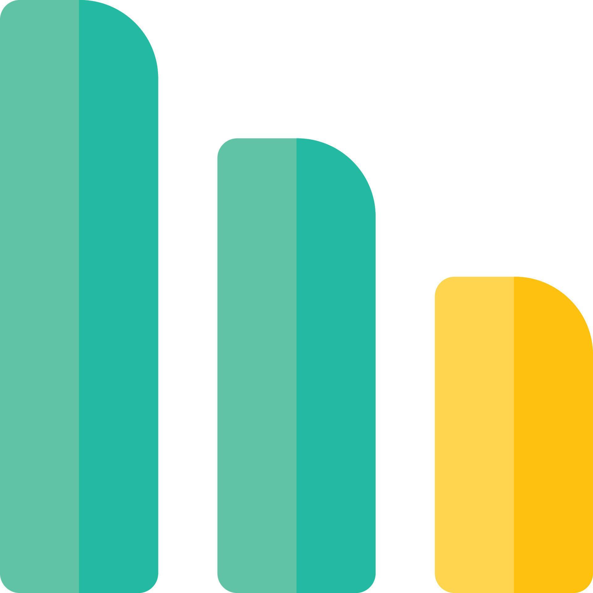 Flat Style CEO Decrease Bar Chart icon 10508413 Vector Art at Vecteezy