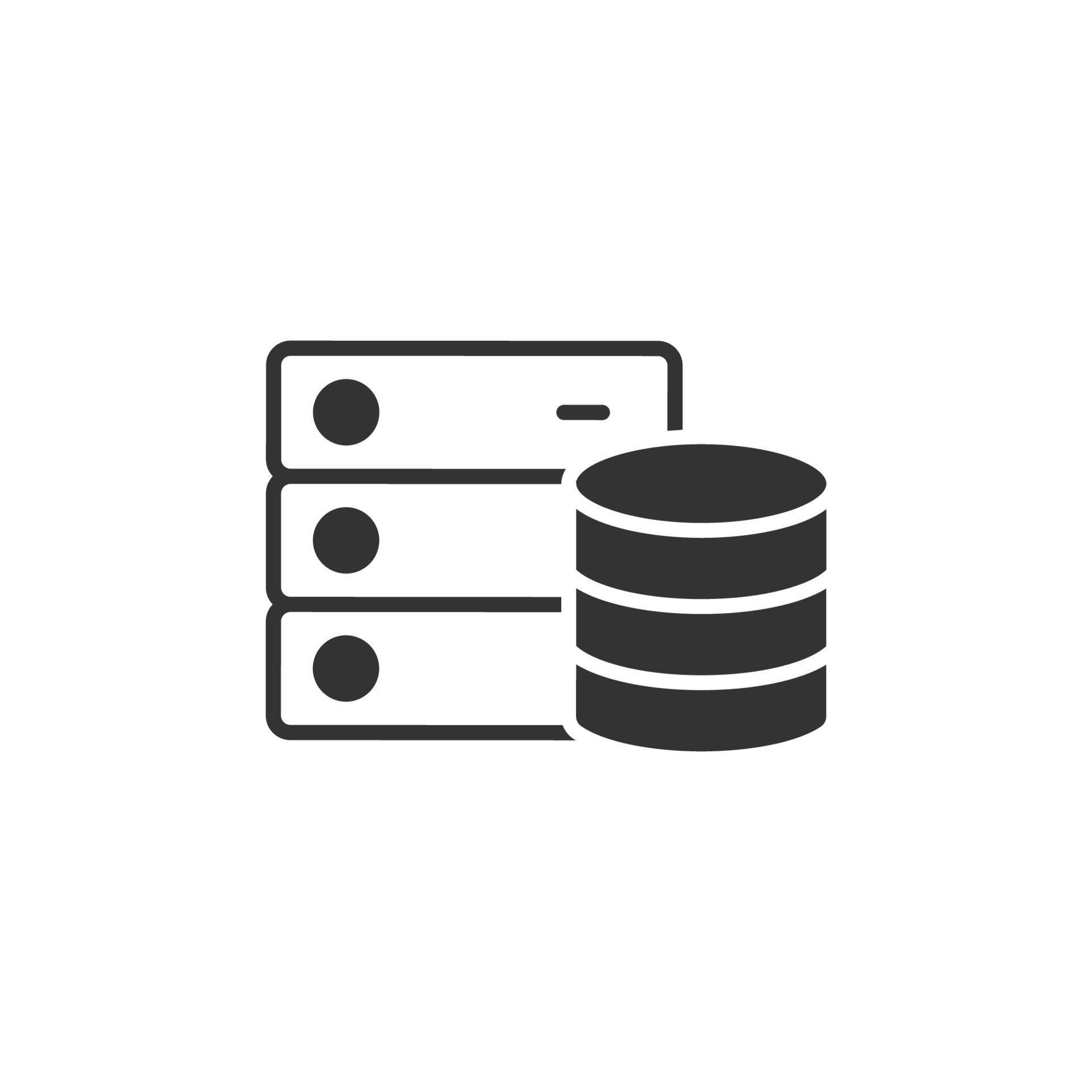 Database icons symbol vector elements for infographic web 10511065 ...
