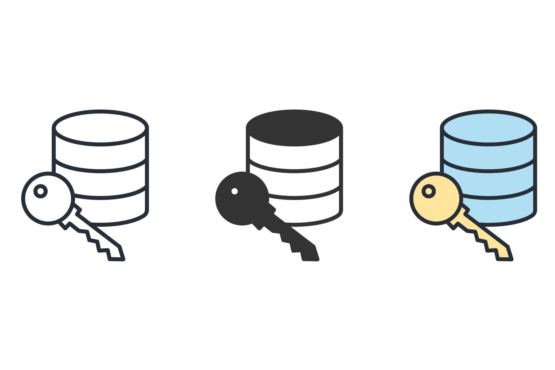 data encryption icons symbol vector elements for infographic web ...