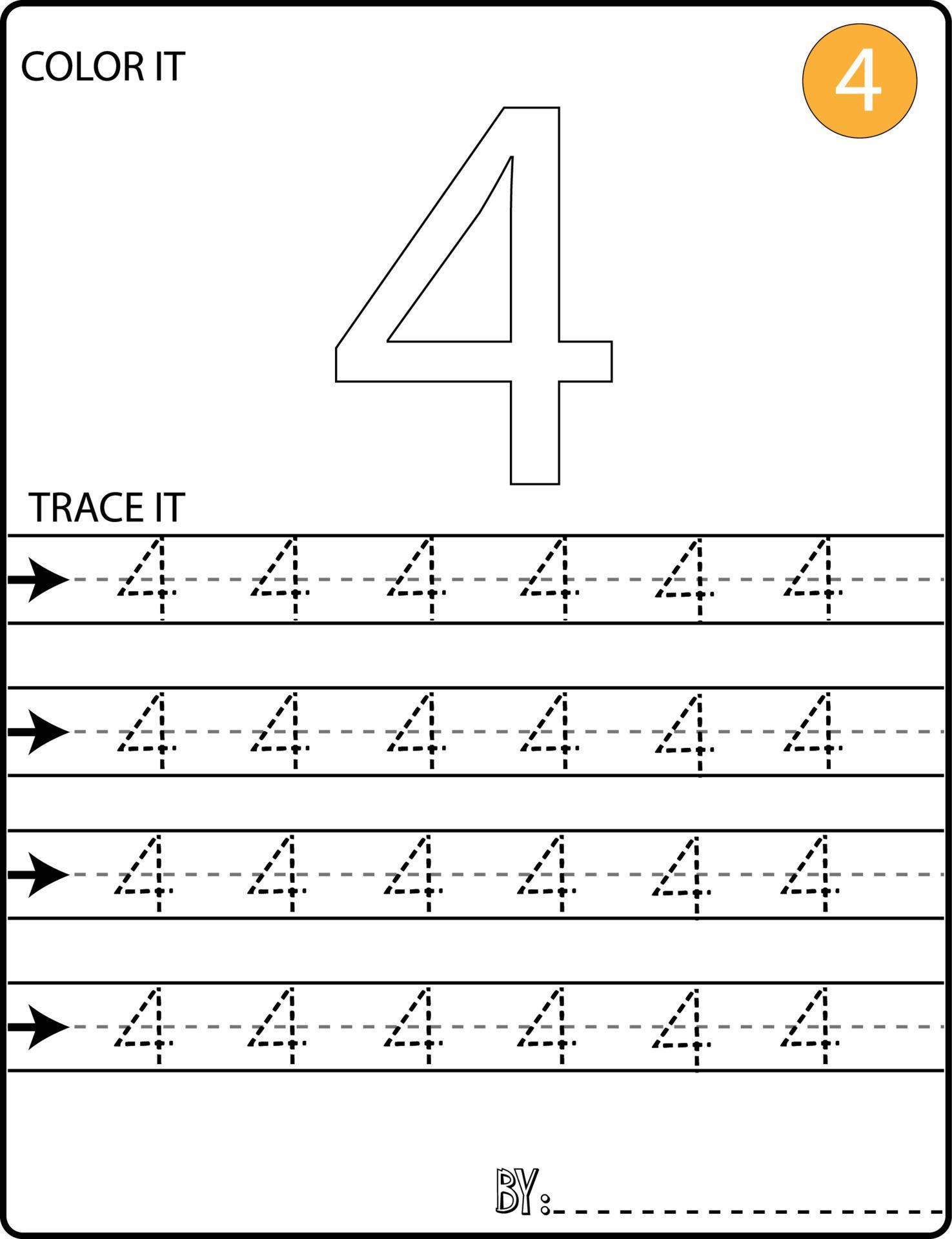 Handwriting Numbers tracing pages for writing numbers Learning numbers ...