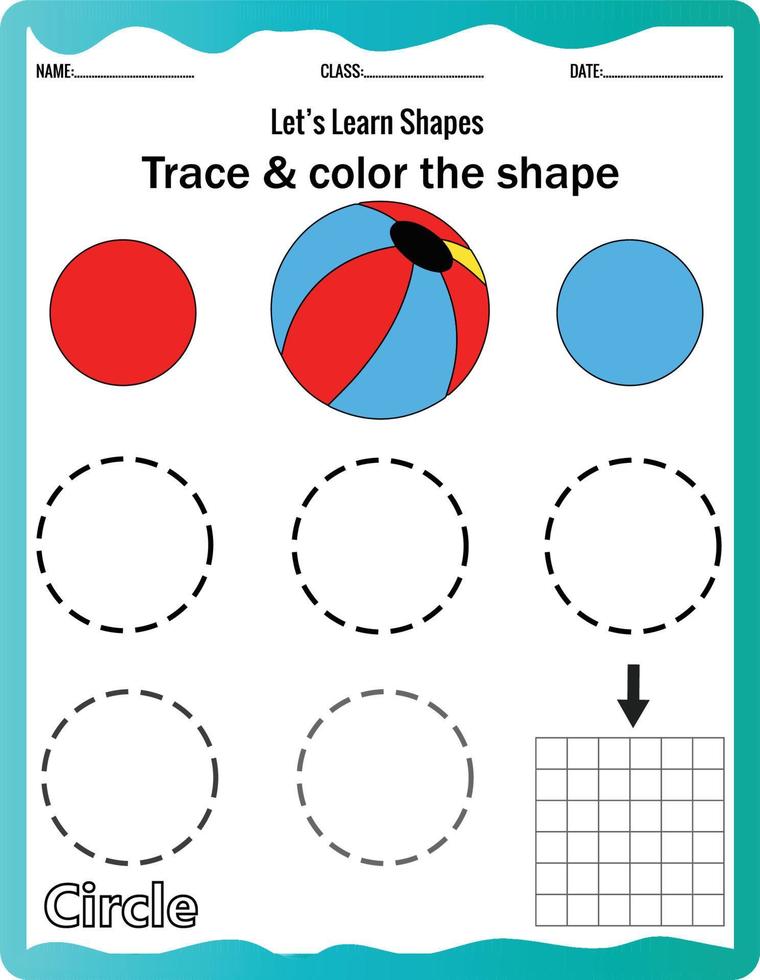 Learn Shapes Preschool Or Kindergarten Worksheet For Practicing Motor learn-shapes-preschool-or-kindergarten-worksheet-for-practicing-motor