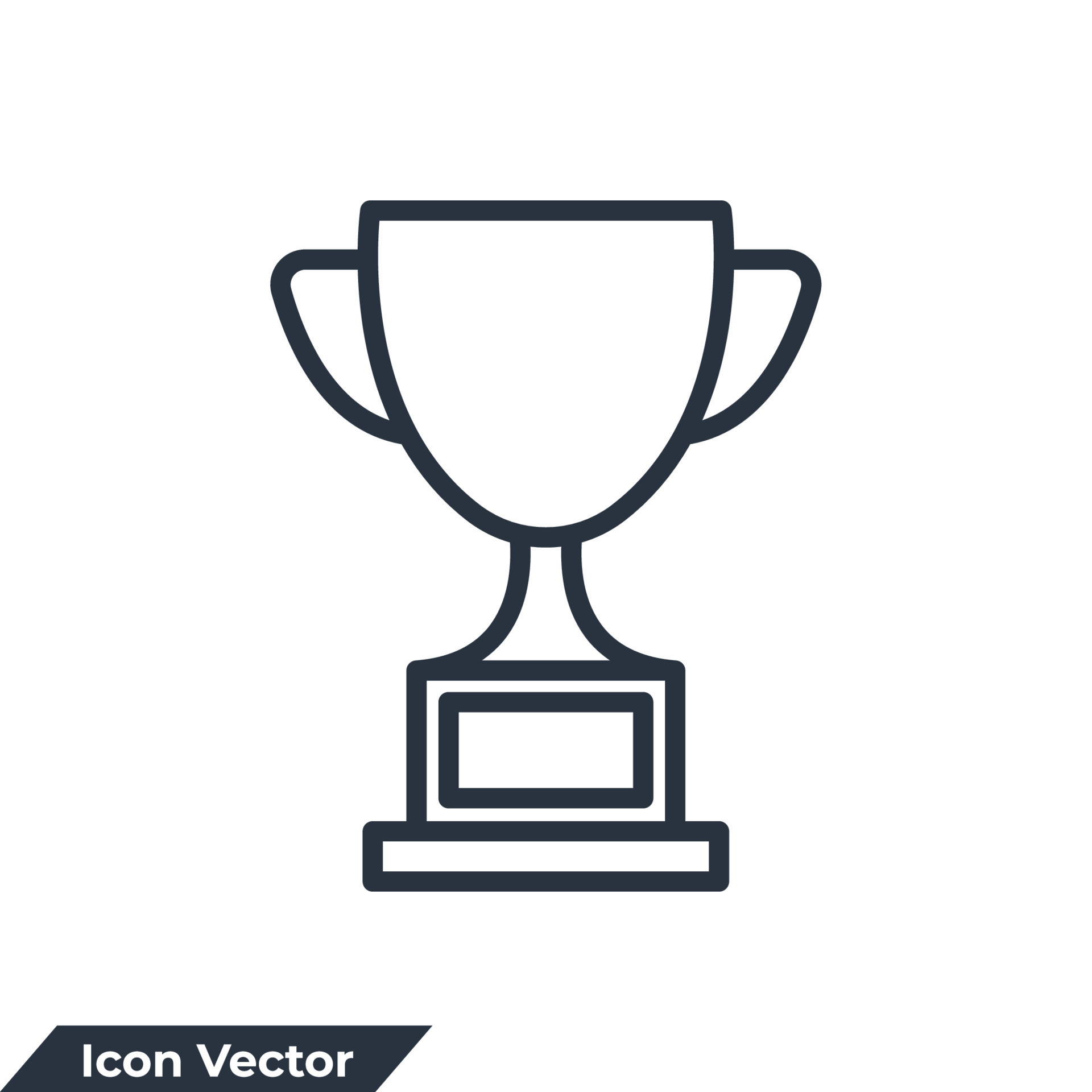 Trophy cup icon logo vector illustration. winner champion's cup symbol ... Trophy cup icon logo vector illustration. winner champion's cup symbol ...