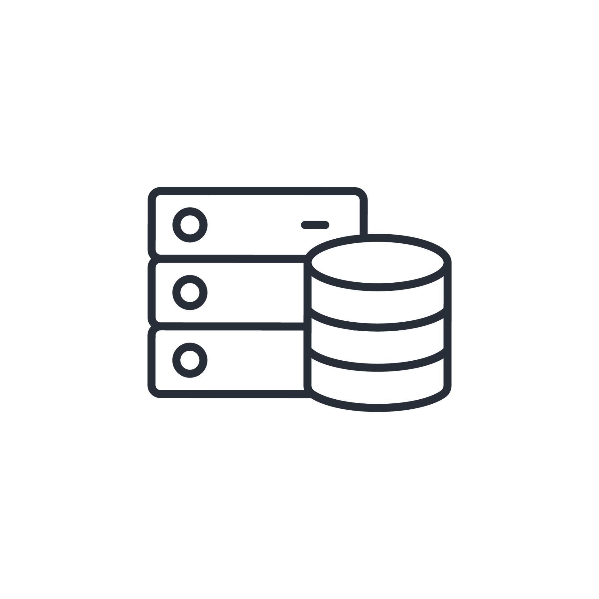 Database icons symbol vector elements for infographic web 10518810 ...