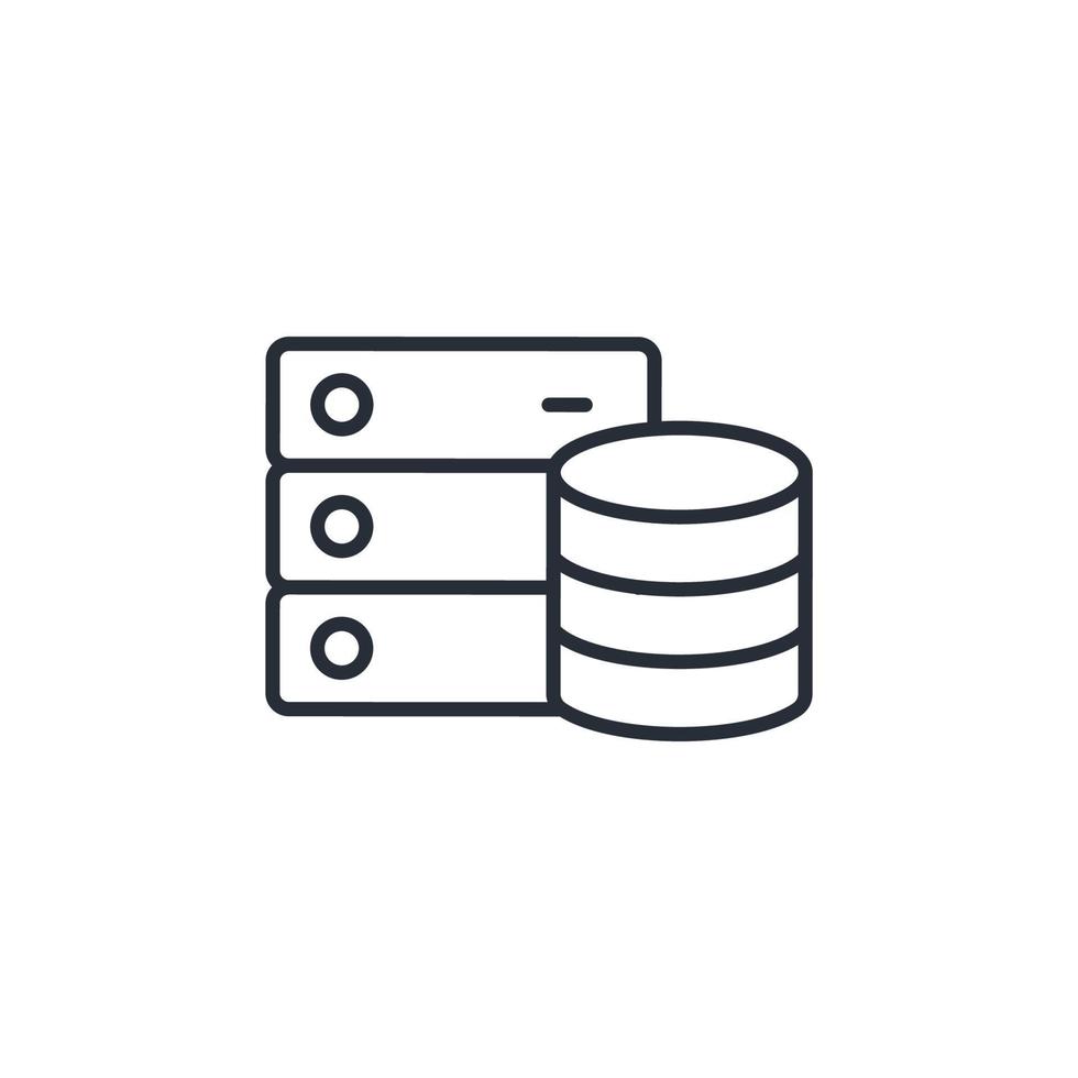 Database icons symbol vector elements for infographic web 10518810 ...