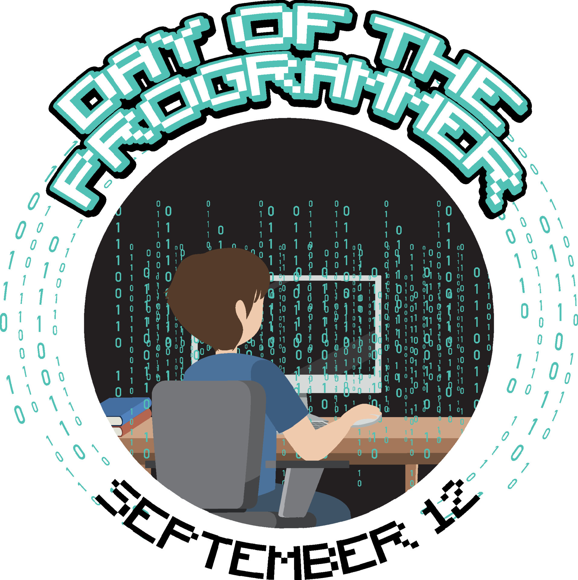 The Day of the Programmer Poster 10519504 Vector Art at Vecteezy