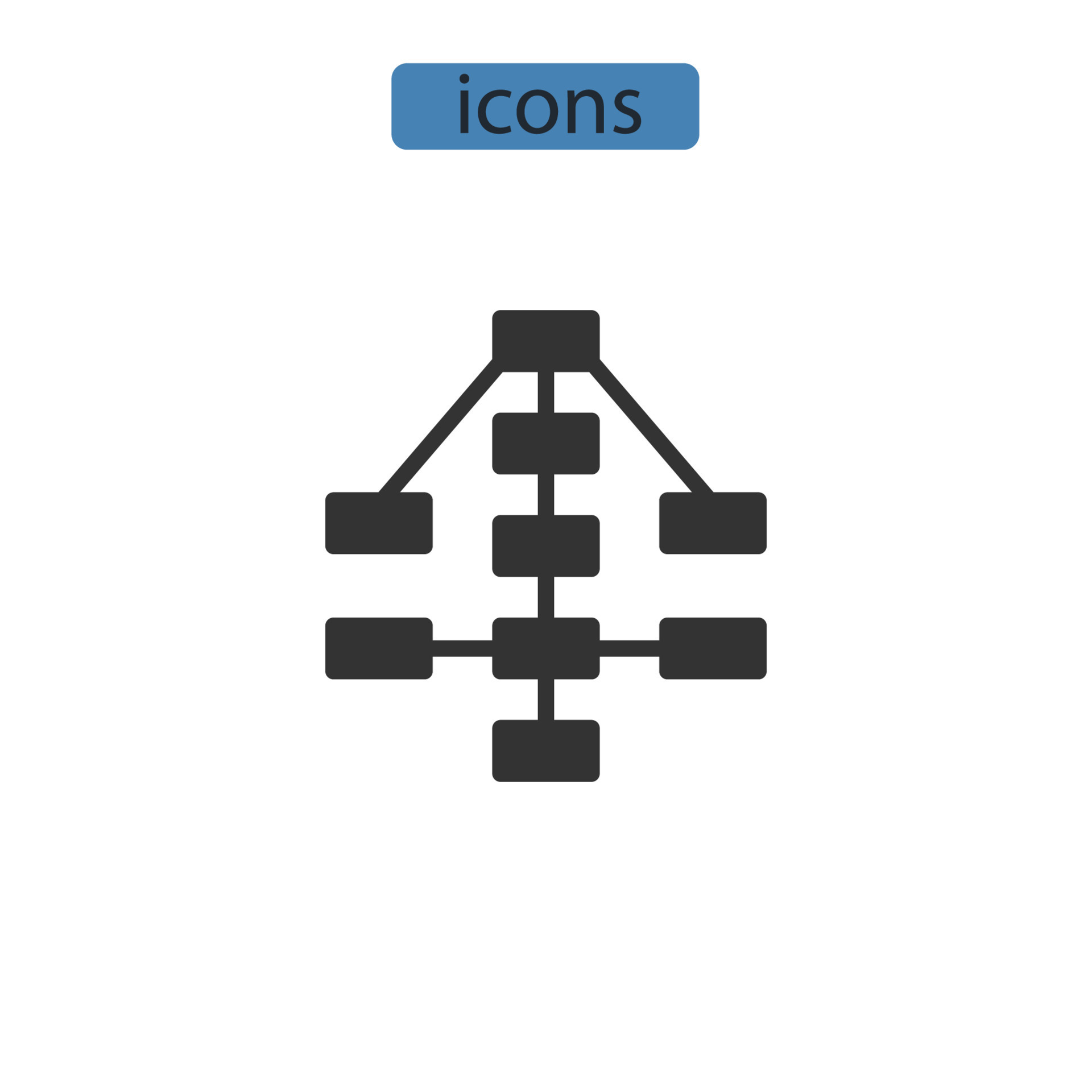 decision tree icons symbol vector elements for infographic web 10519926 ...