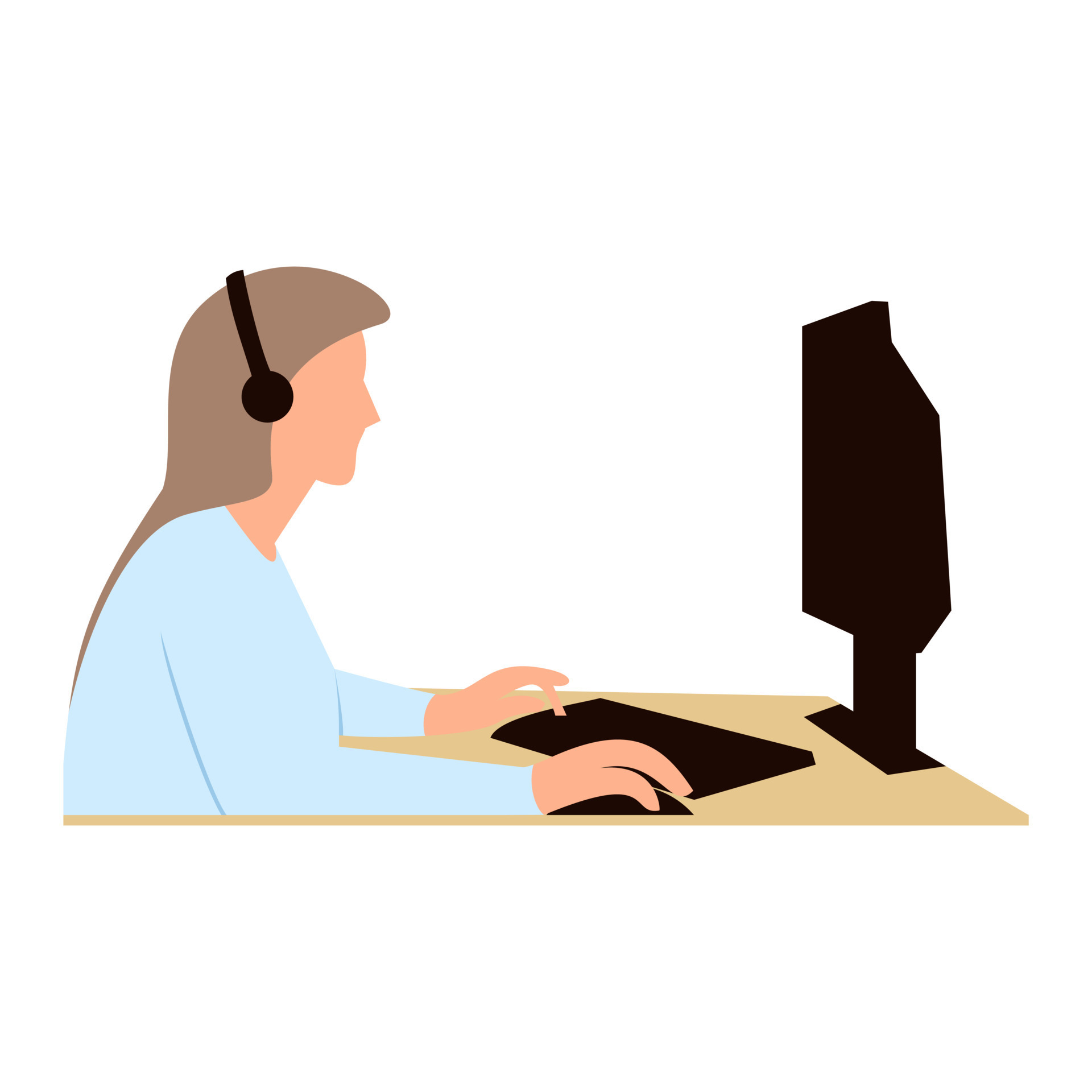 operator illustration person design vector 10521163 Vector Art at Vecteezy