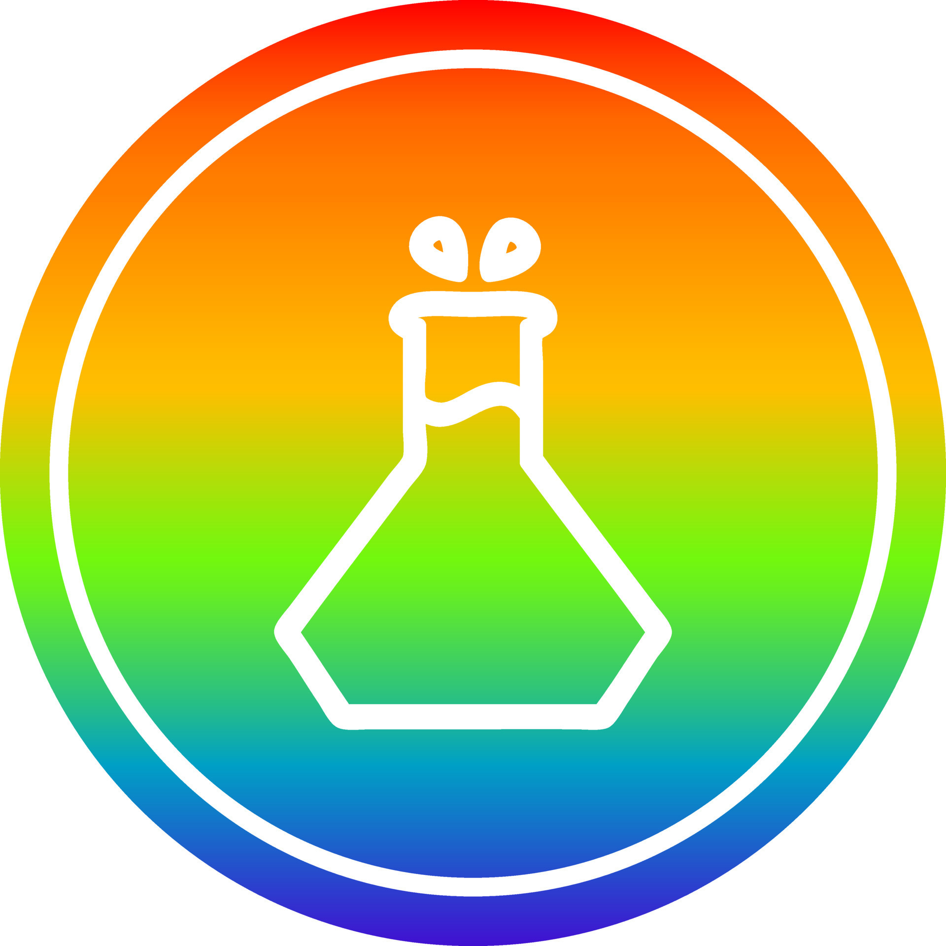 Science Experiment Circular In Rainbow Spectrum 10521523 Vector Art At Vecteezy