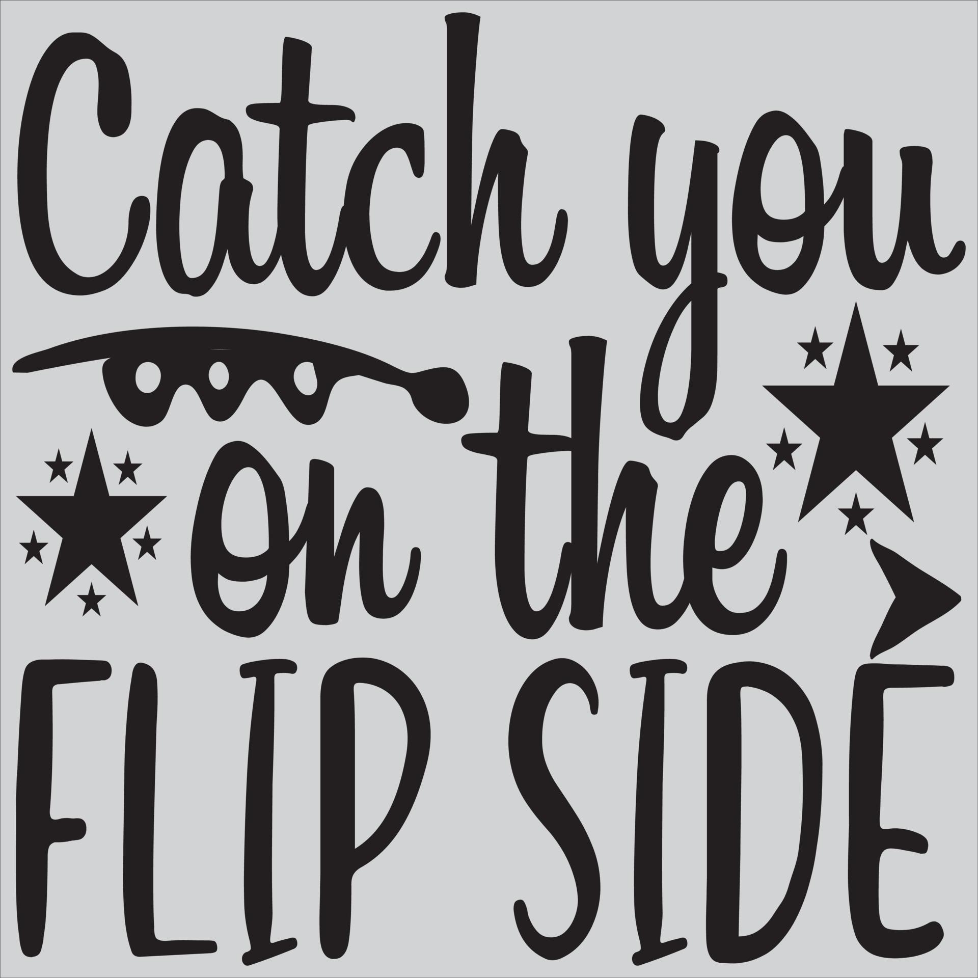 Catch you on the flip side 10523789 Vector Art at Vecteezy