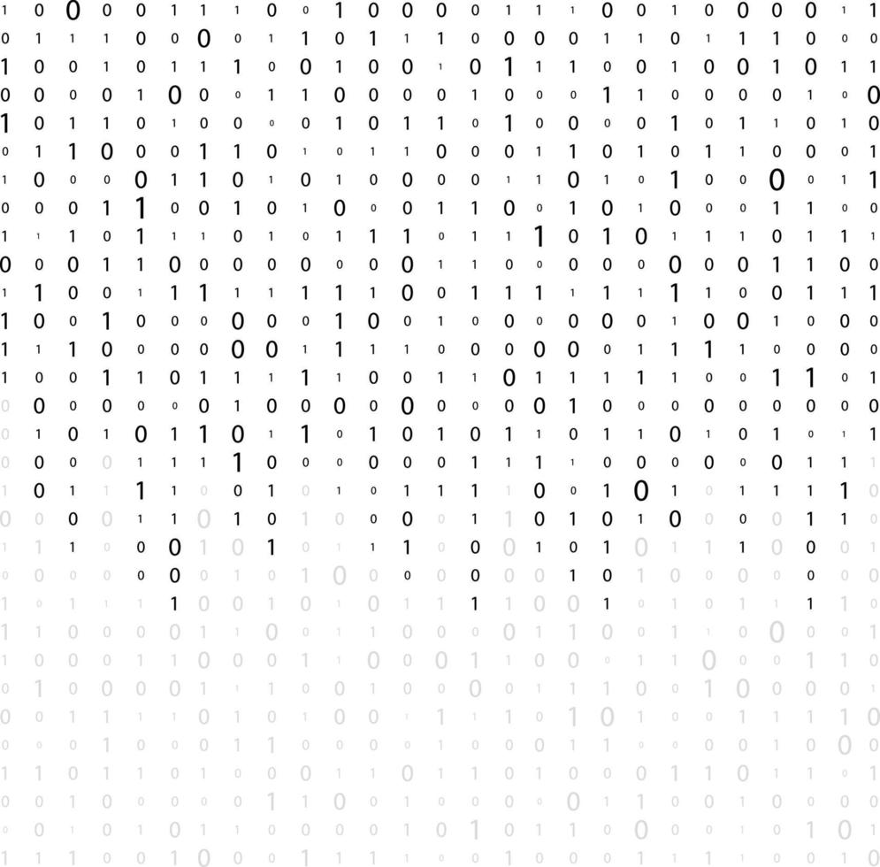 binary code zero one matrix white background beautiful banner wallpaper 10525793 Vector Art at ...